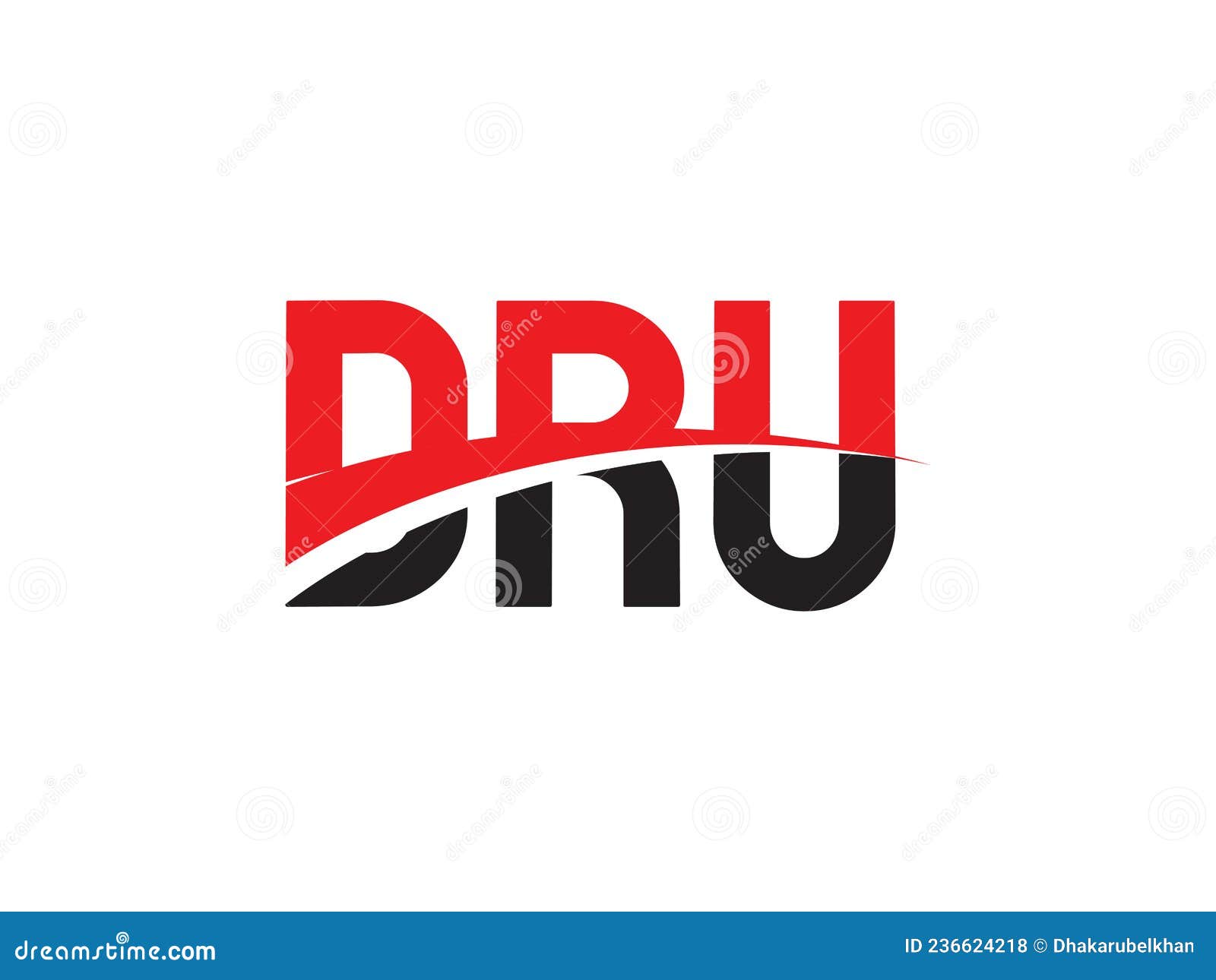 DRU Letter Initial Logo Design Vector Illustration Stock Vector ...