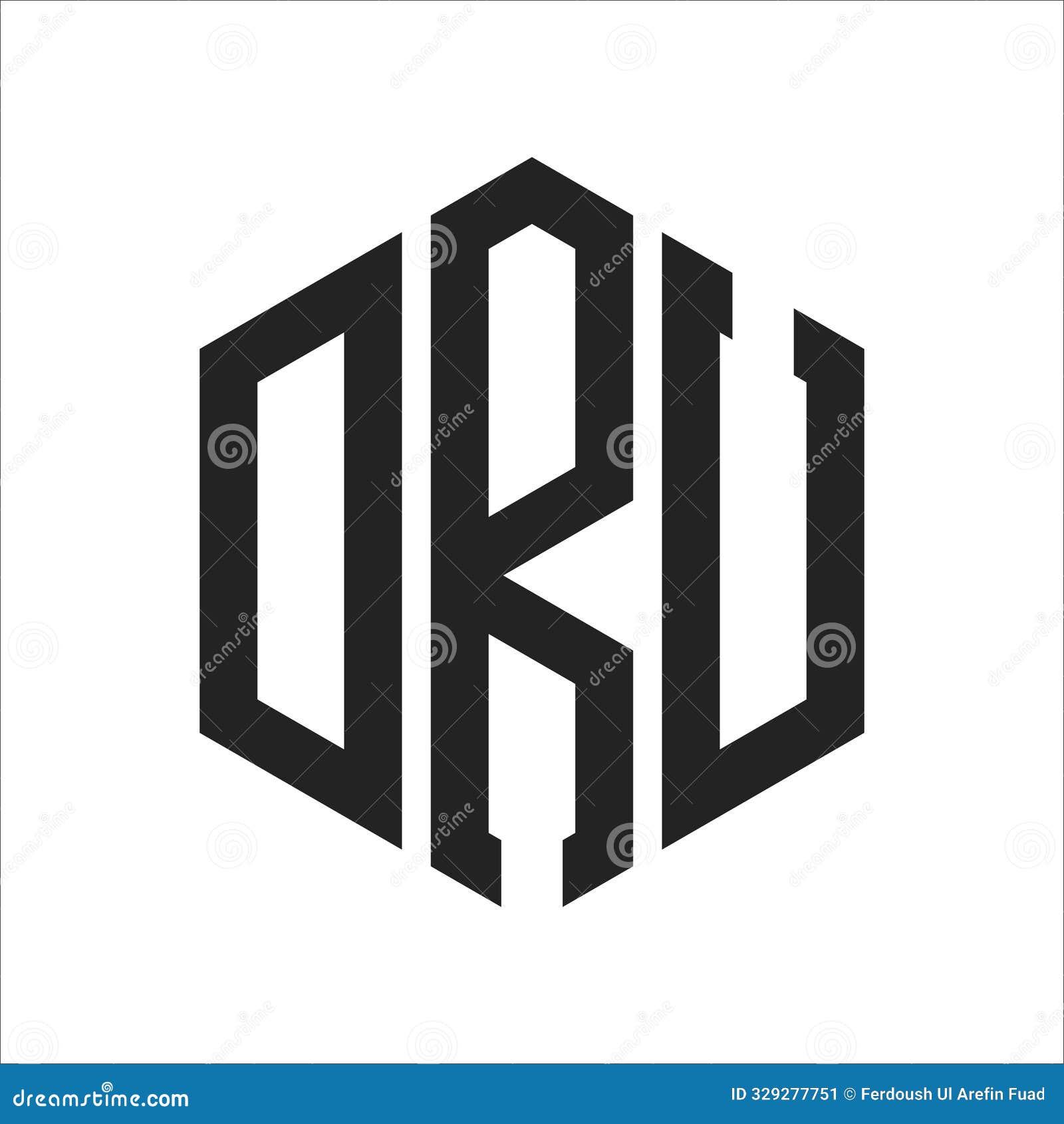 DRU Logo Design. Initial Letter DRU Monogram Logo Using Hexagon Shape ...