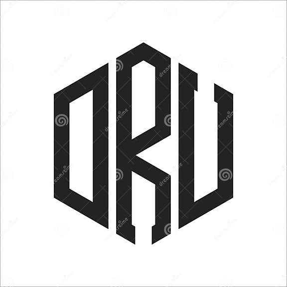 DRU Logo Design. Initial Letter DRU Monogram Logo Using Hexagon Shape ...
