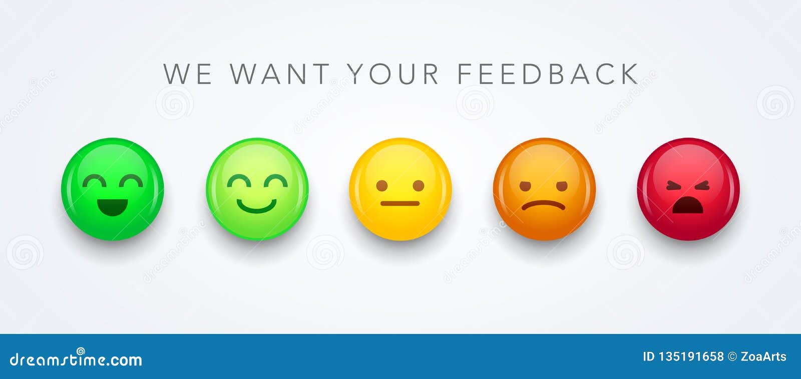 Vector Illustration User Experience Feedback Concept Different Mood ...