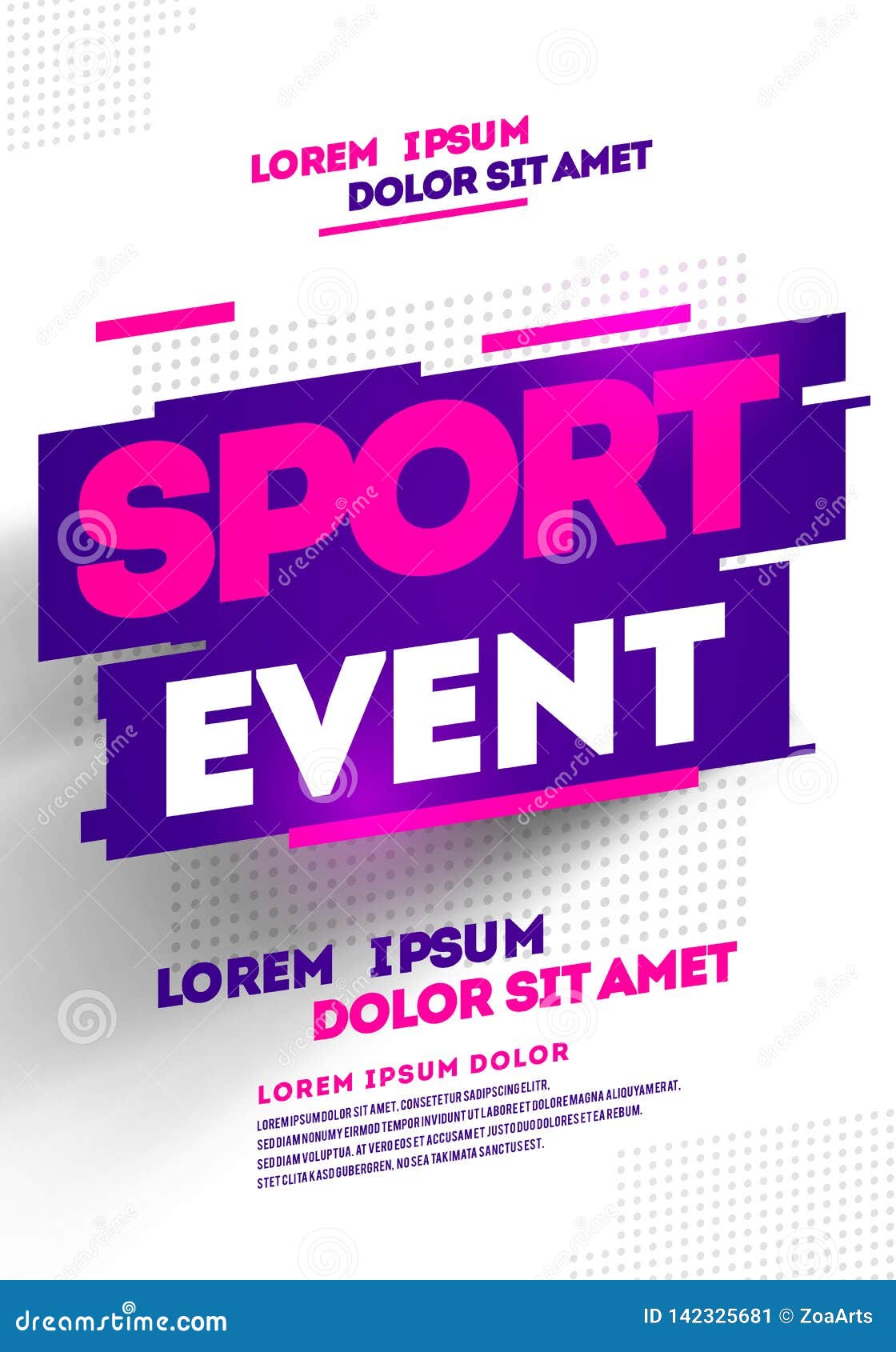Layout Poster Template Design for Sport Event, Tournament or ...