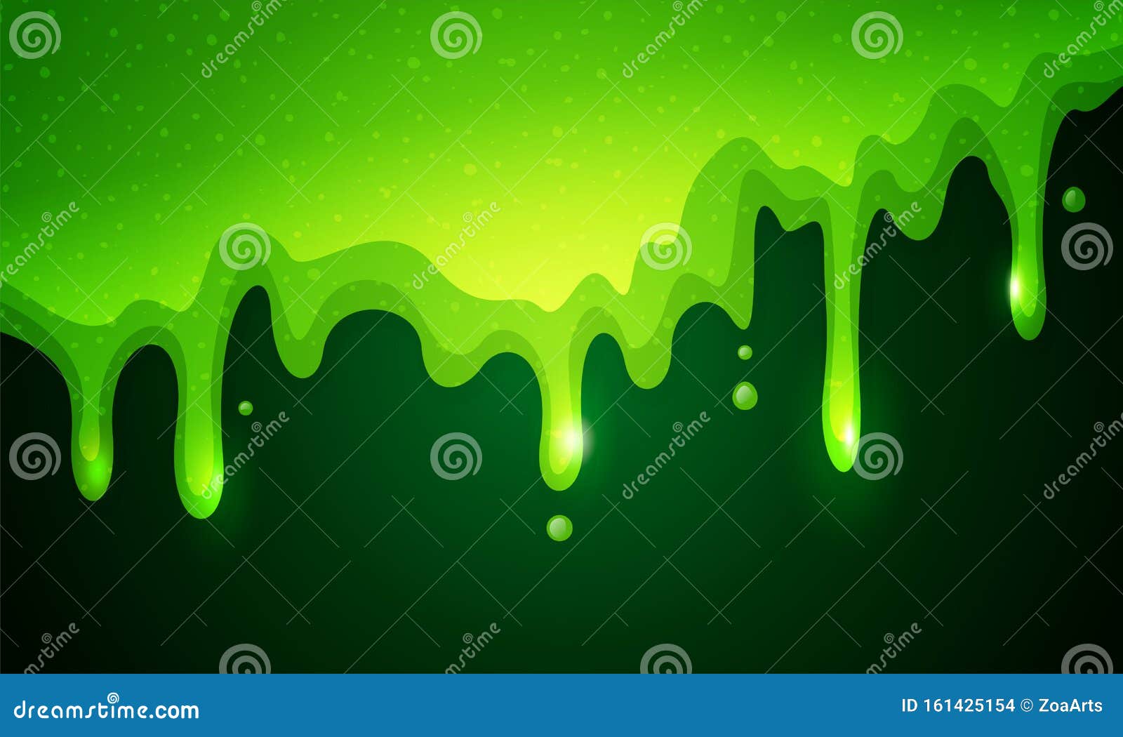 Flowing Green Cartoon Slimes, Vector Slime Texture | CartoonDealer.com ...