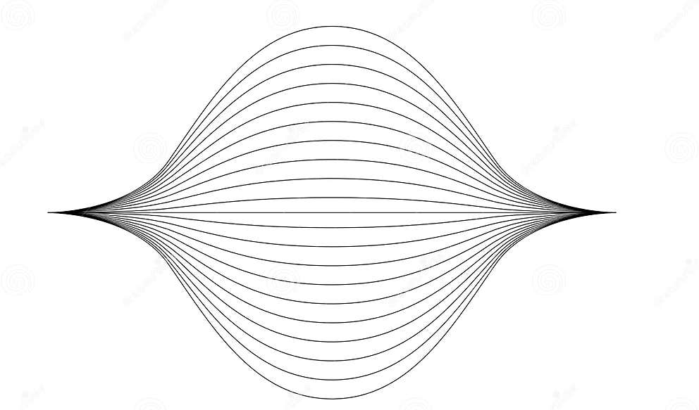 ENERGY FLOW DESIGN. MODERN WAVE LINE. FREQUENCY DIGITAL ILLUSTRATION ...