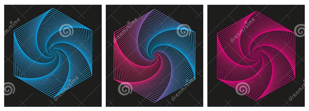 3 Line Background Wallpaper Designs. Illustration Line Art Stock ...