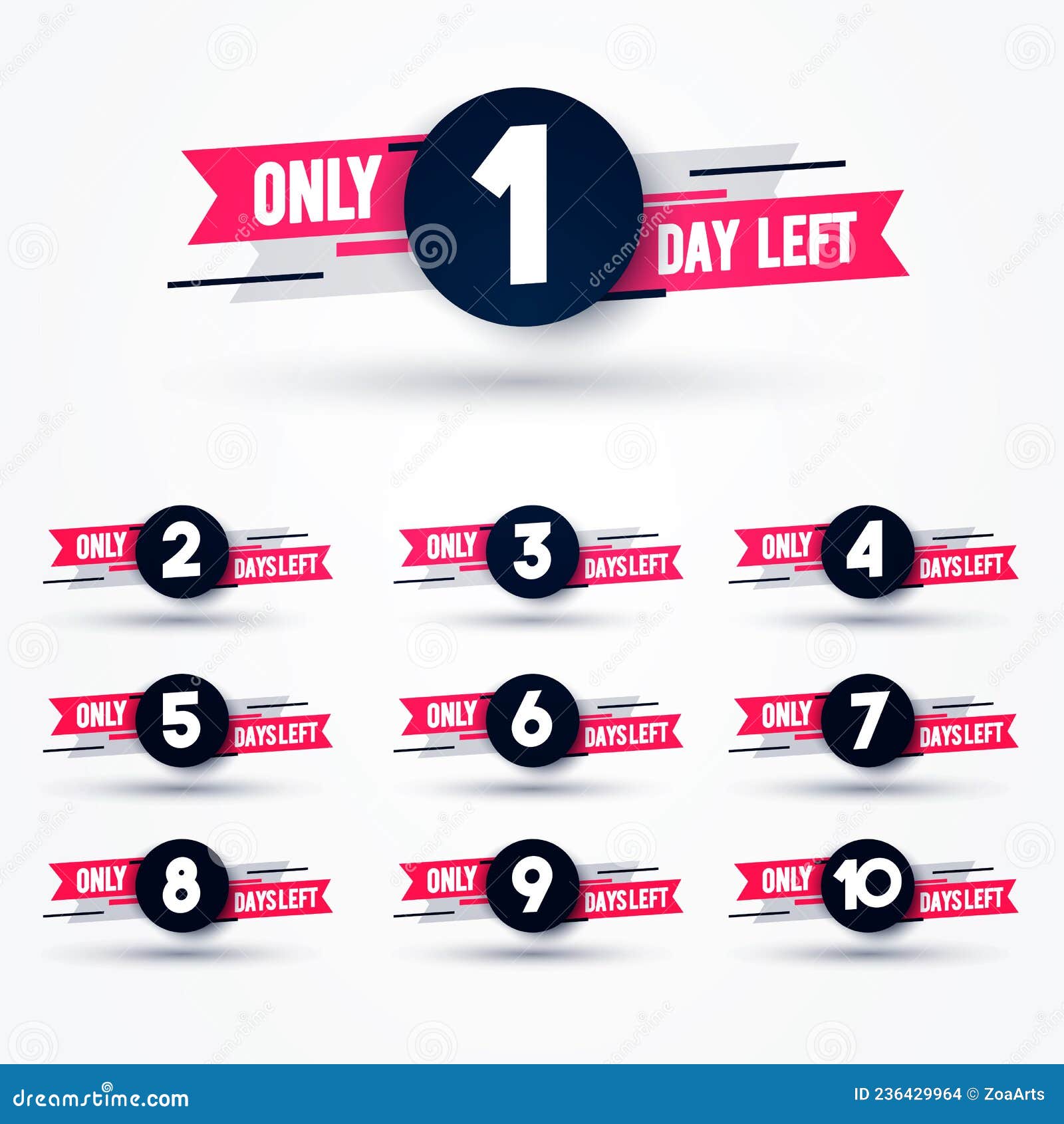 36 Days Left Countdown Sales Icon. 36 Days Left To Go Promotional ...