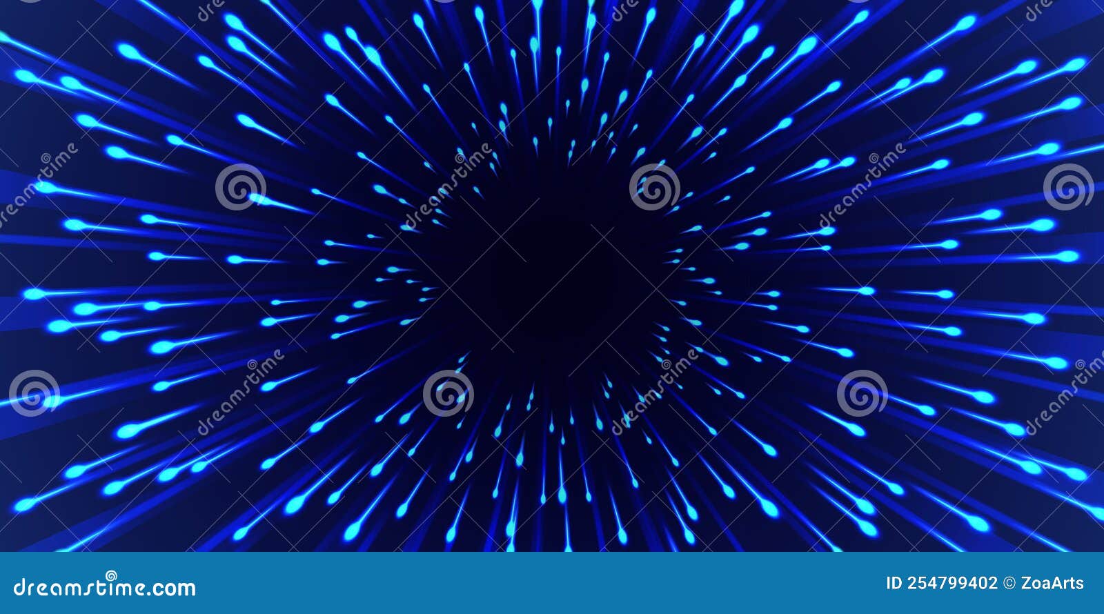 Vector Illustration Zoom or Warp Space Background Stock Vector ...