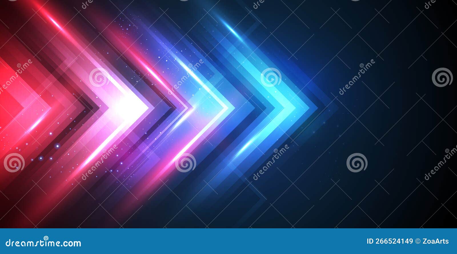 Abstract Neon Color Speed Arrow Background Stock Vector - Illustration ...