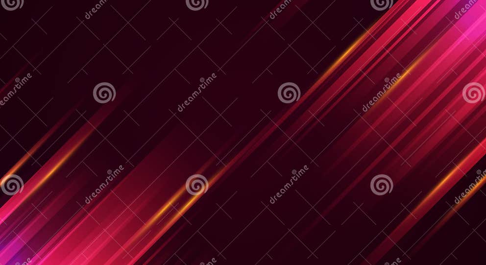 Abstract Red Speed Lines Background with Motion Effect Stock Vector ...