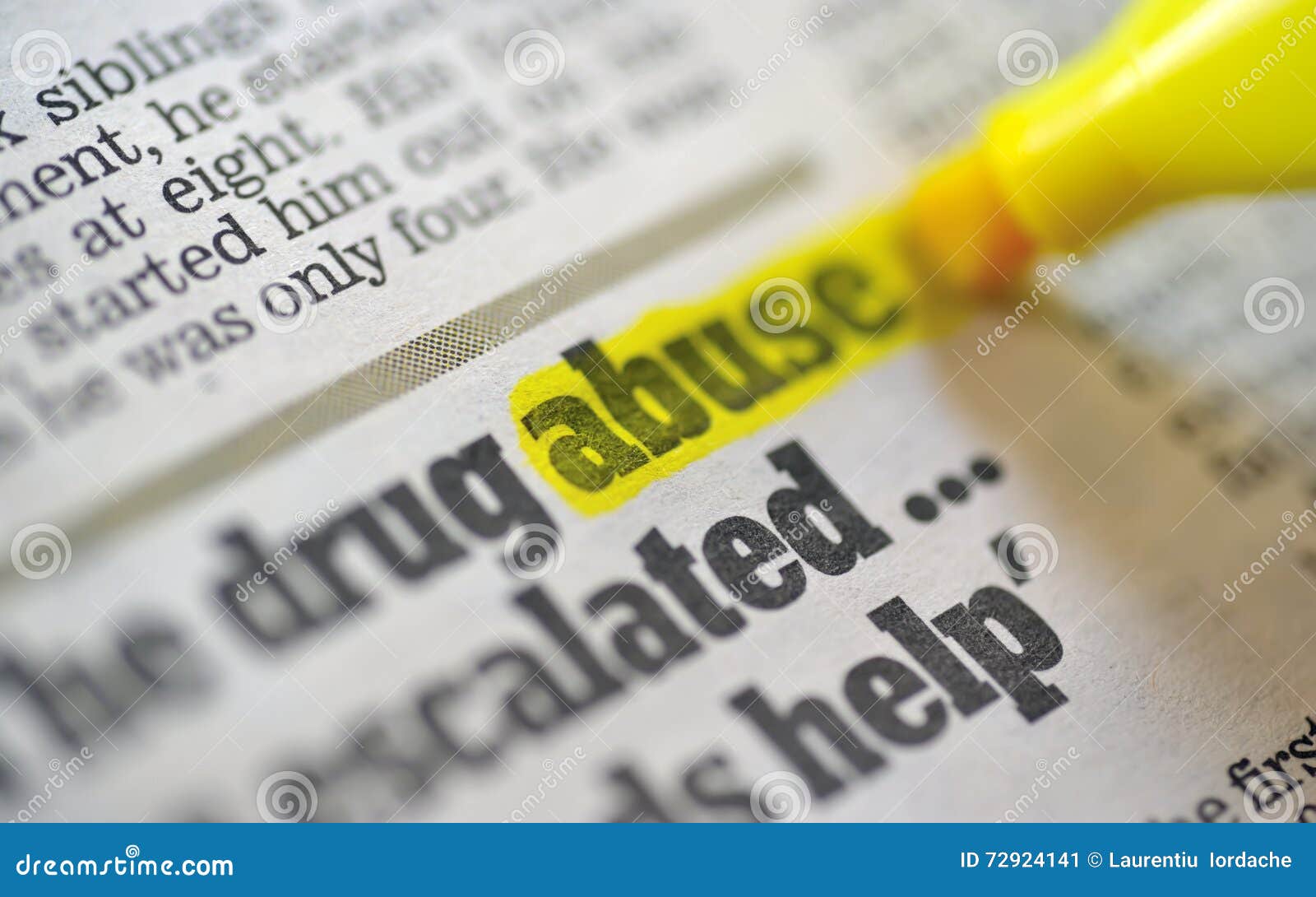 Drug abuse word text stock image. Image of cost, price - 72924141