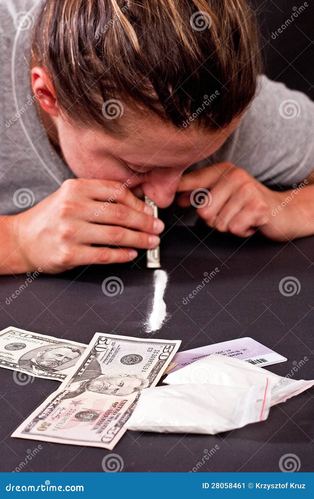 Drug addict stock image. Image of intravenous, injected - 28058461