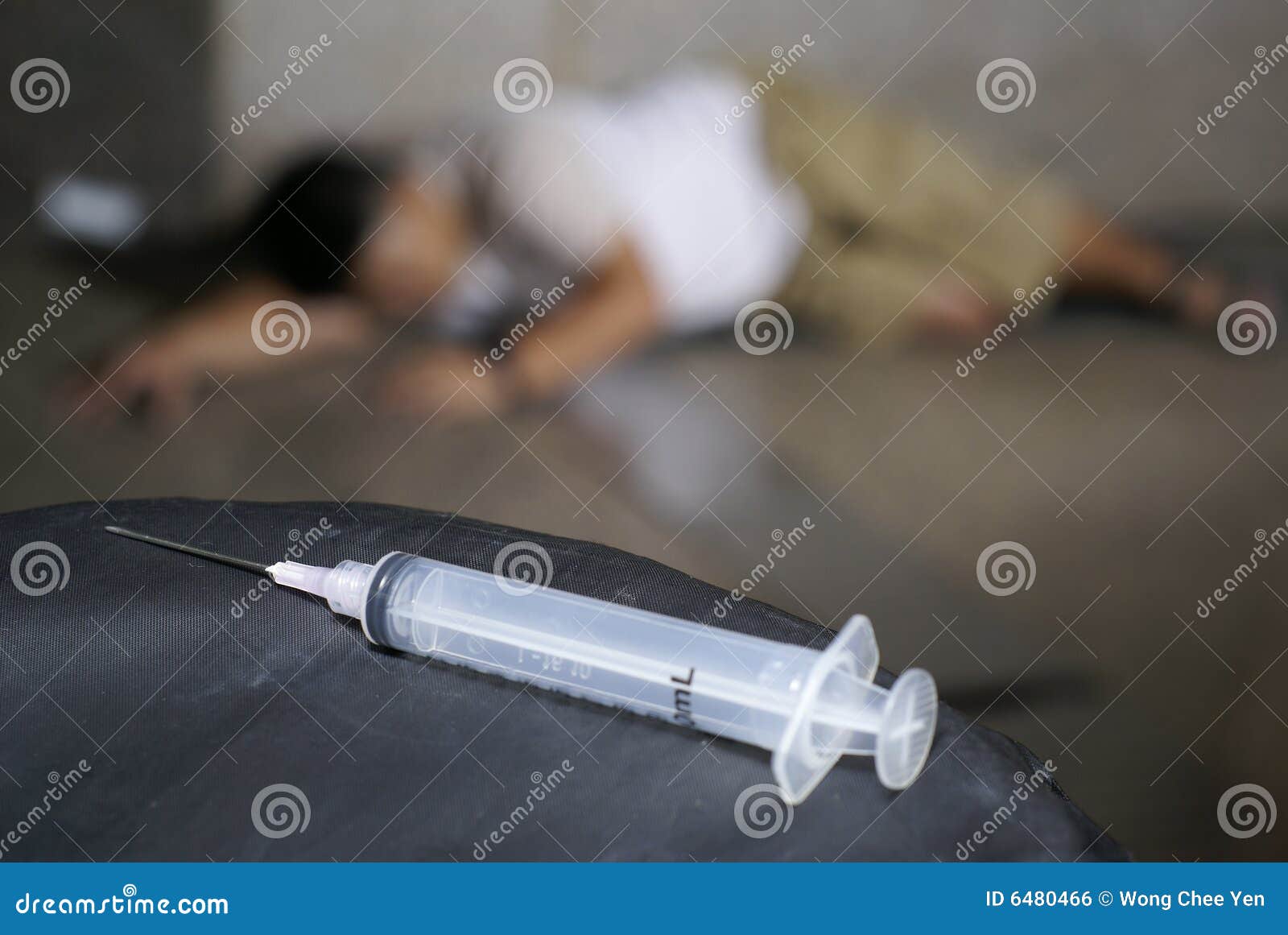 Drug Addict and Syringe on Floor Stock Photo - Image of syringe ...