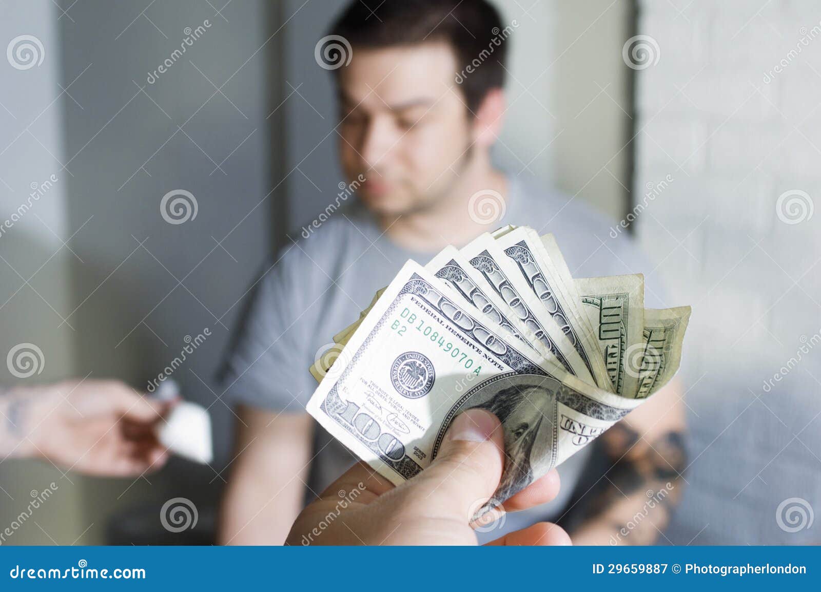 Drug Deal stock image. Image of adult, caucasian, currency - 29659887