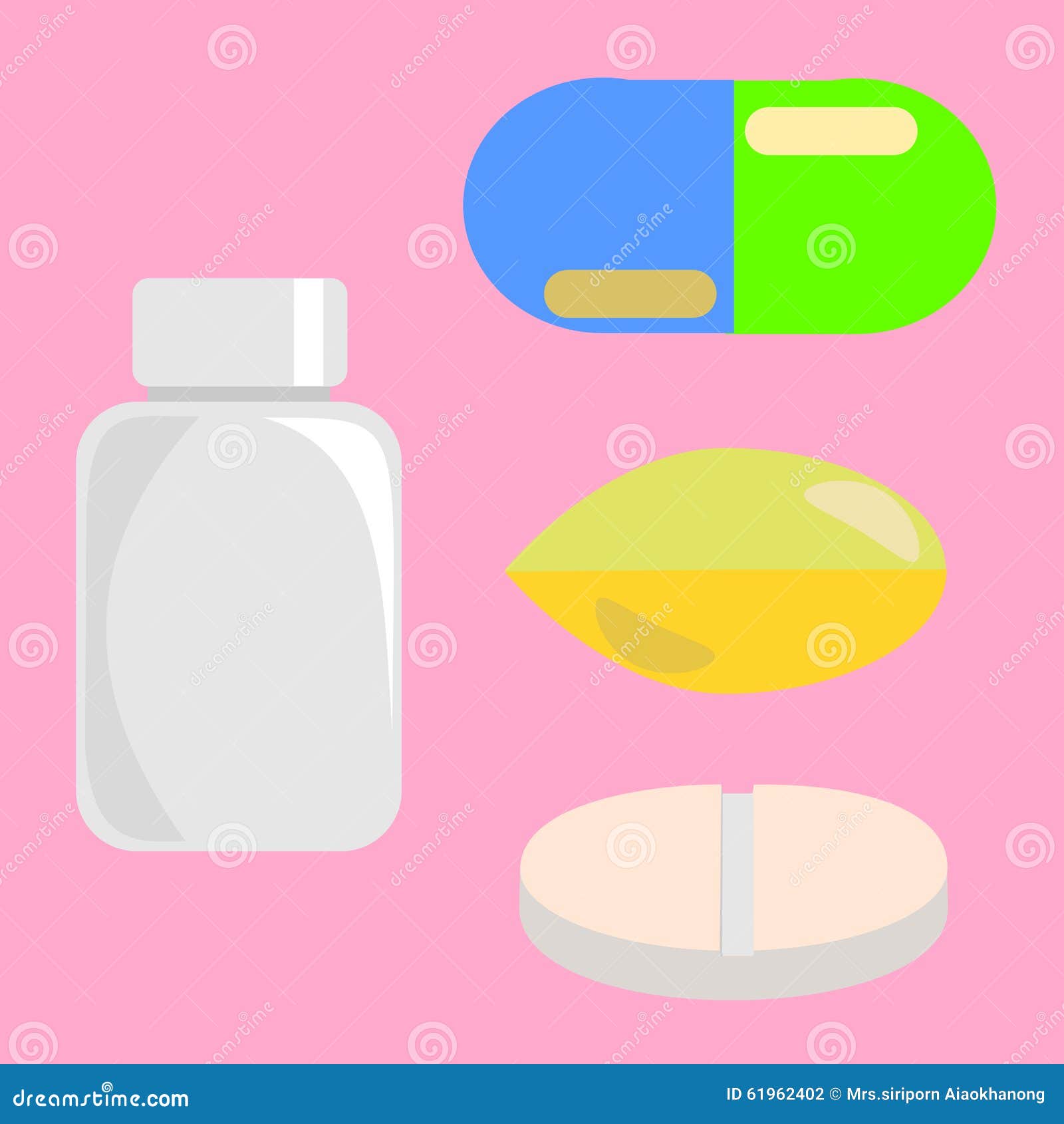 Drug illustration stock vector. Illustration of pharmaceutical - 61962402
