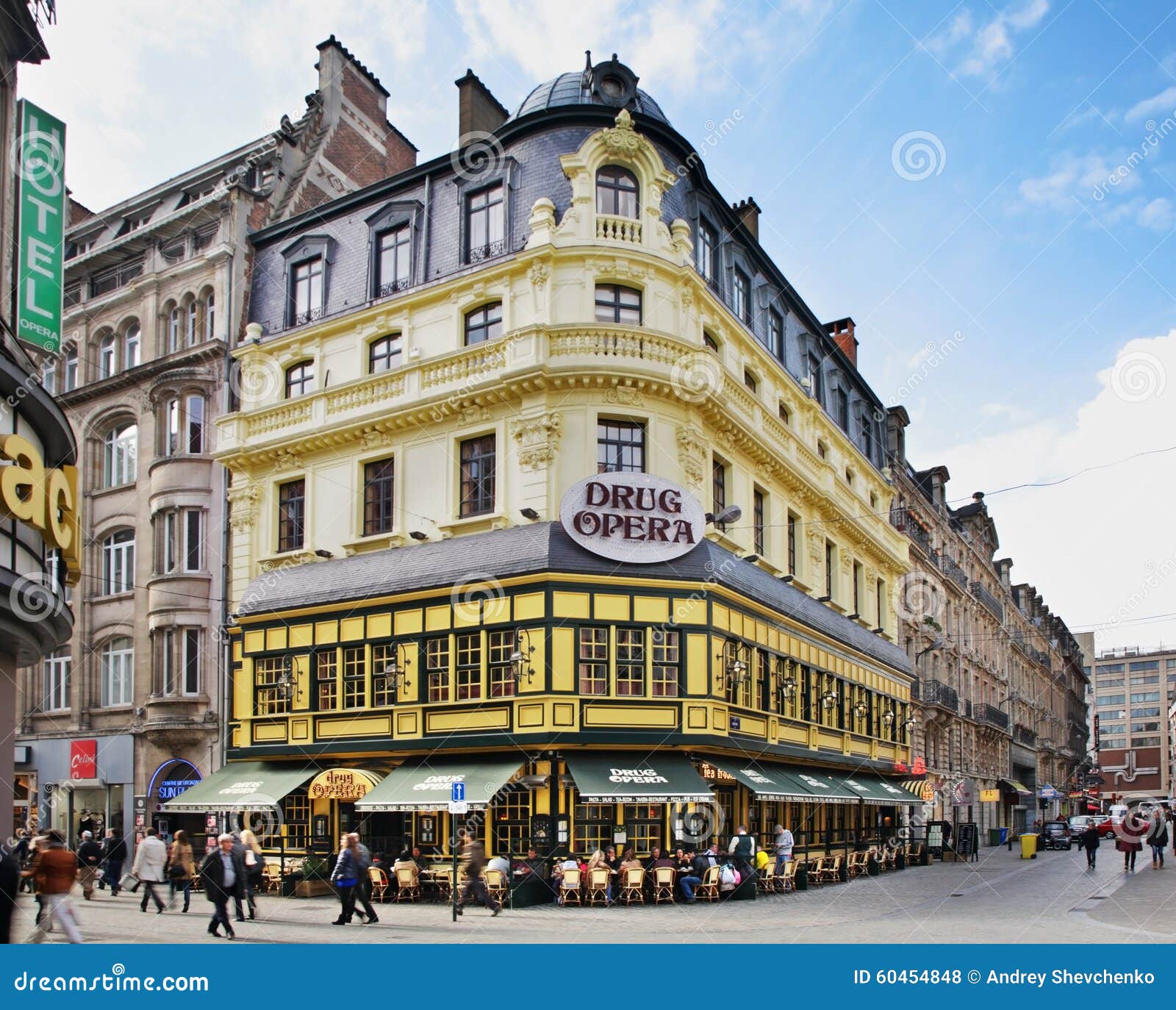 Drug Opera in Brussels Town. Belgium Editorial Stock Photo - Image of ...