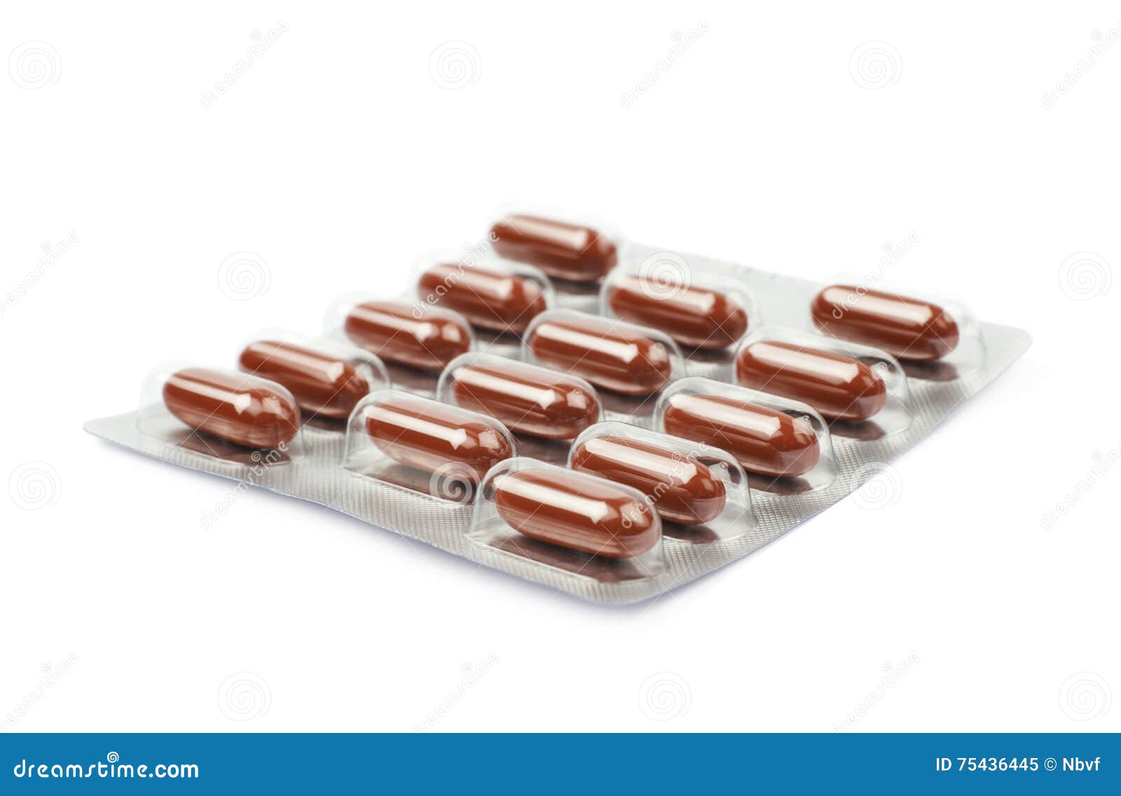 Drug Pill Blister Pack Isolated Stock Image - Image of medication, drug ...