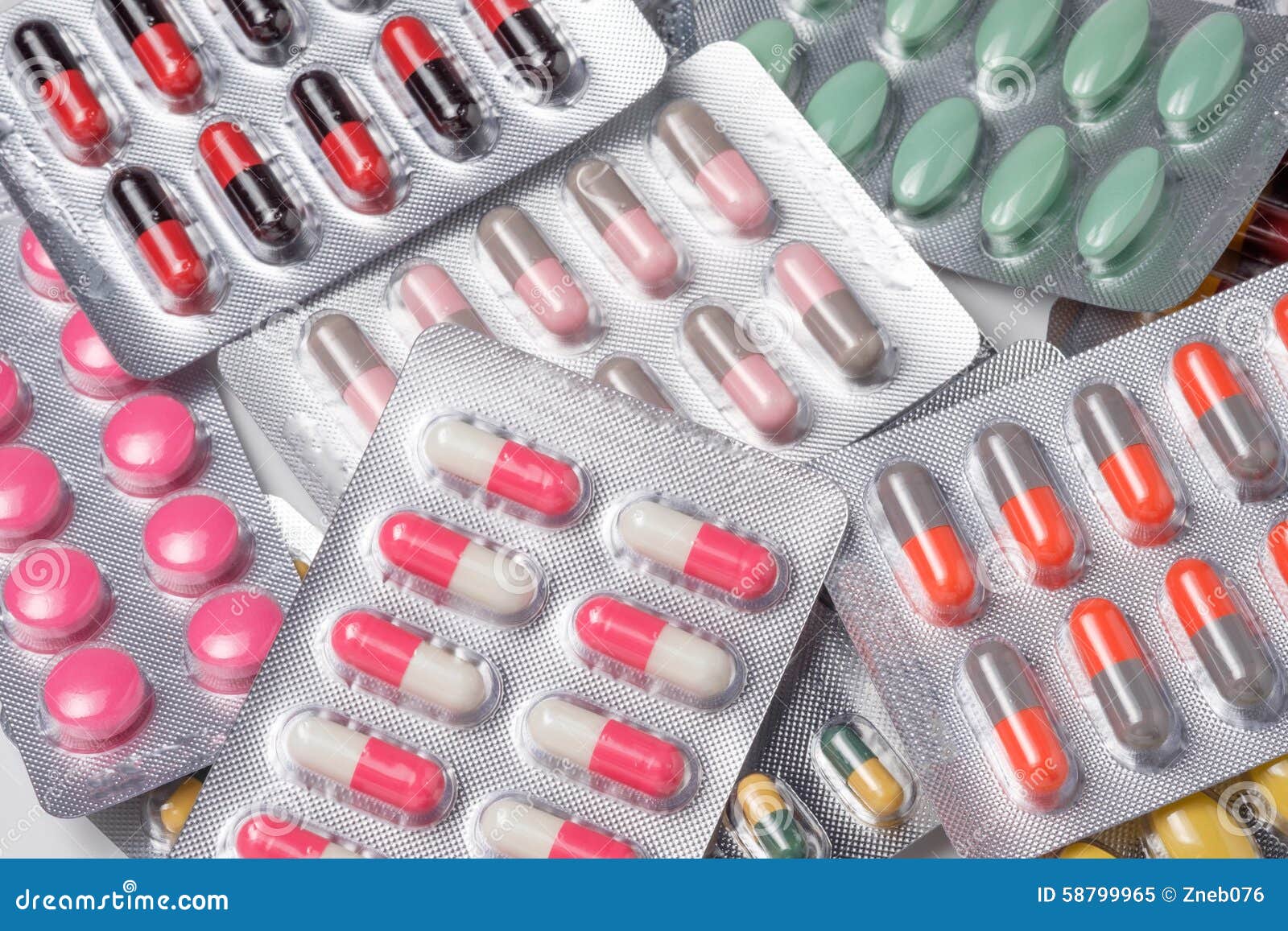 Drug Pill and Capsule in Blister Packaging Stock Image - Image of ...