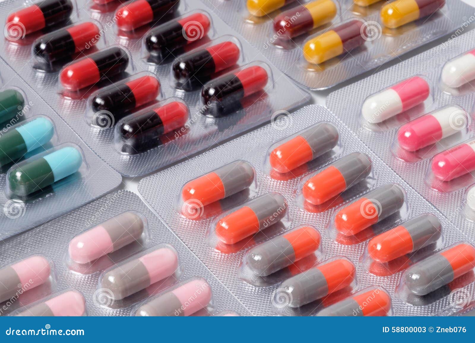 Drug Pill and Capsule in Blister Packaging Stock Image - Image of care ...