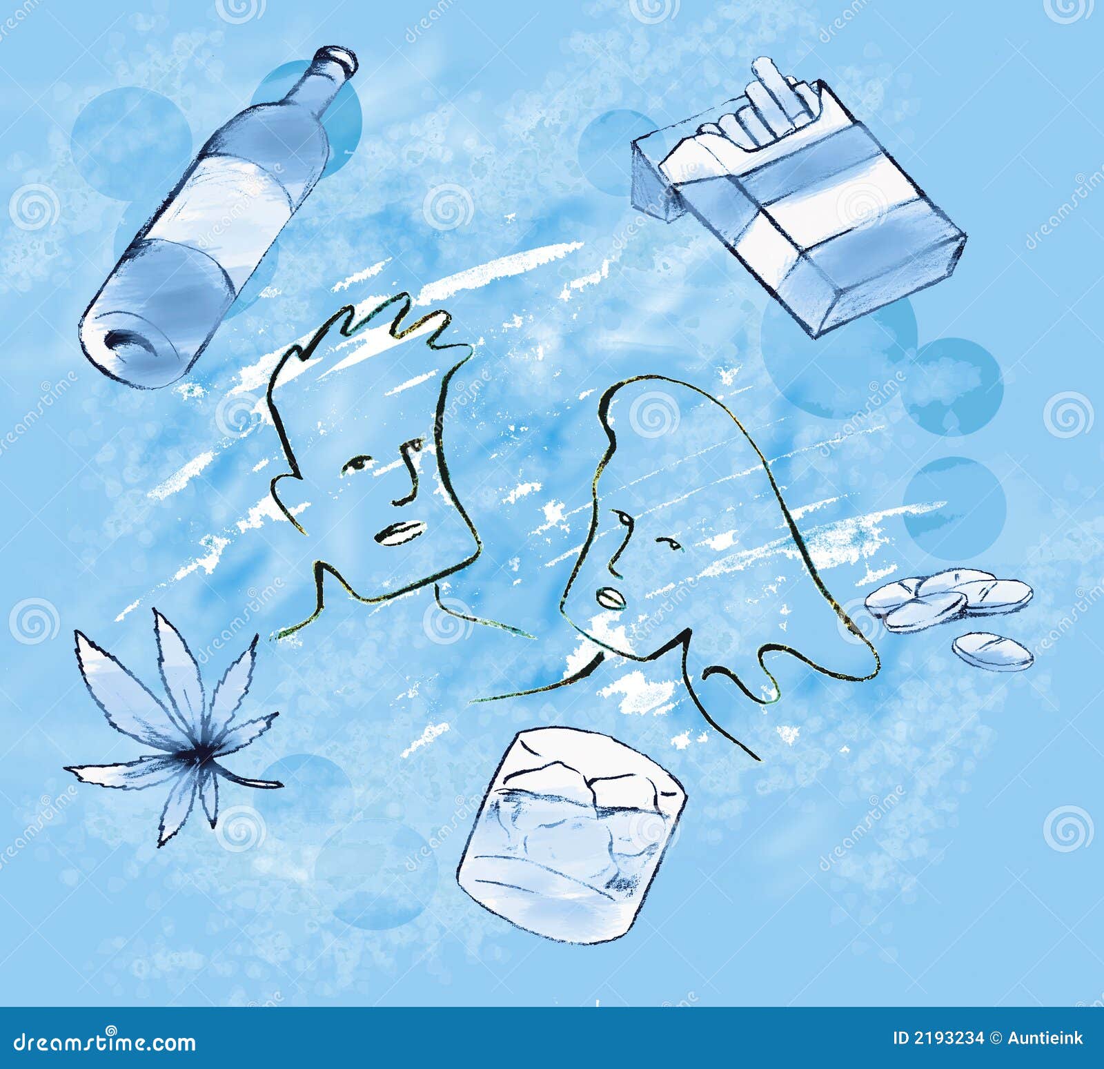 Drug related items stock illustration. Illustration of hemp - 2193234