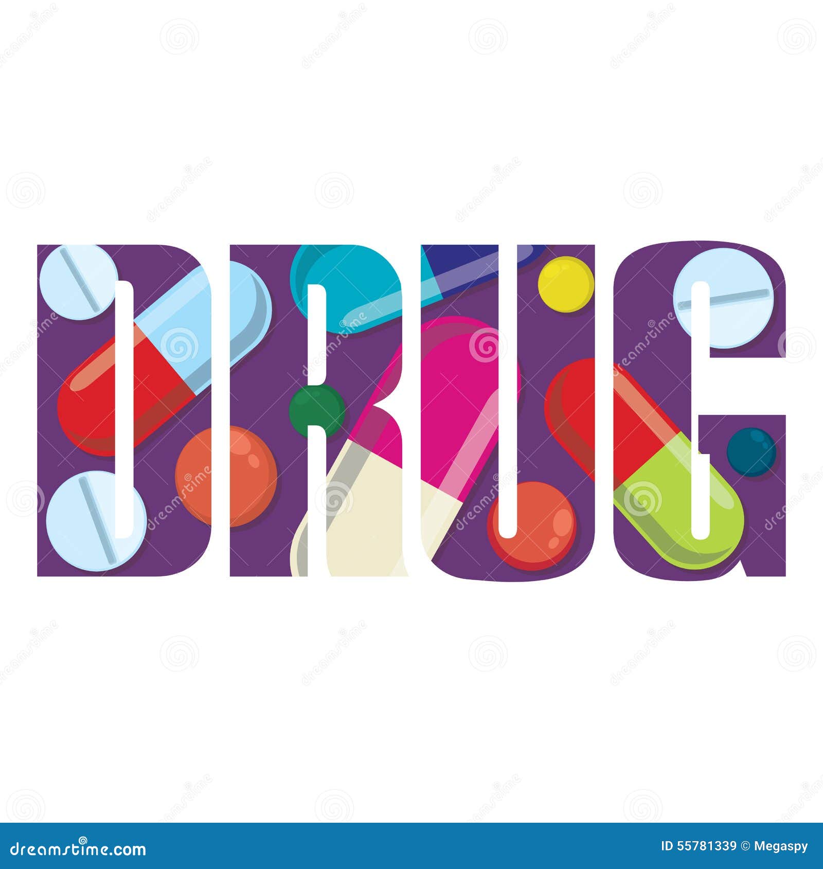 Drug sign stock vector. Illustration of sign, badge, insignia - 55781339