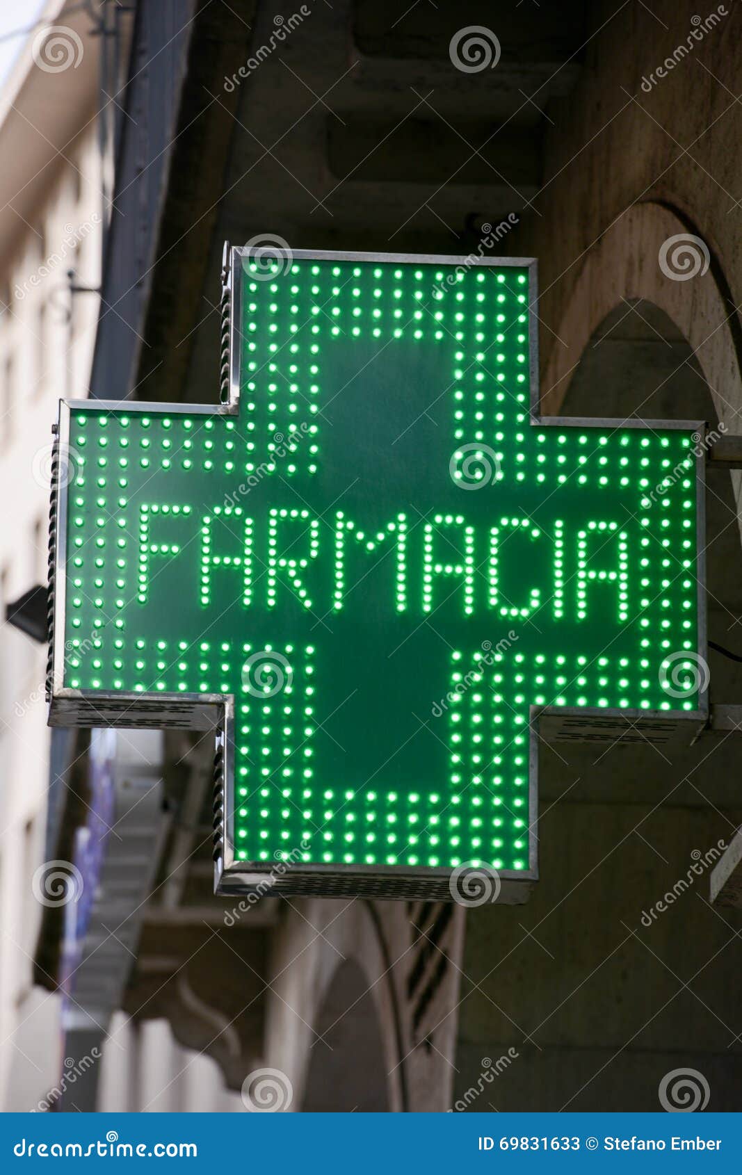 Drug store symbol stock image. Image of cross, outdoor - 69831633