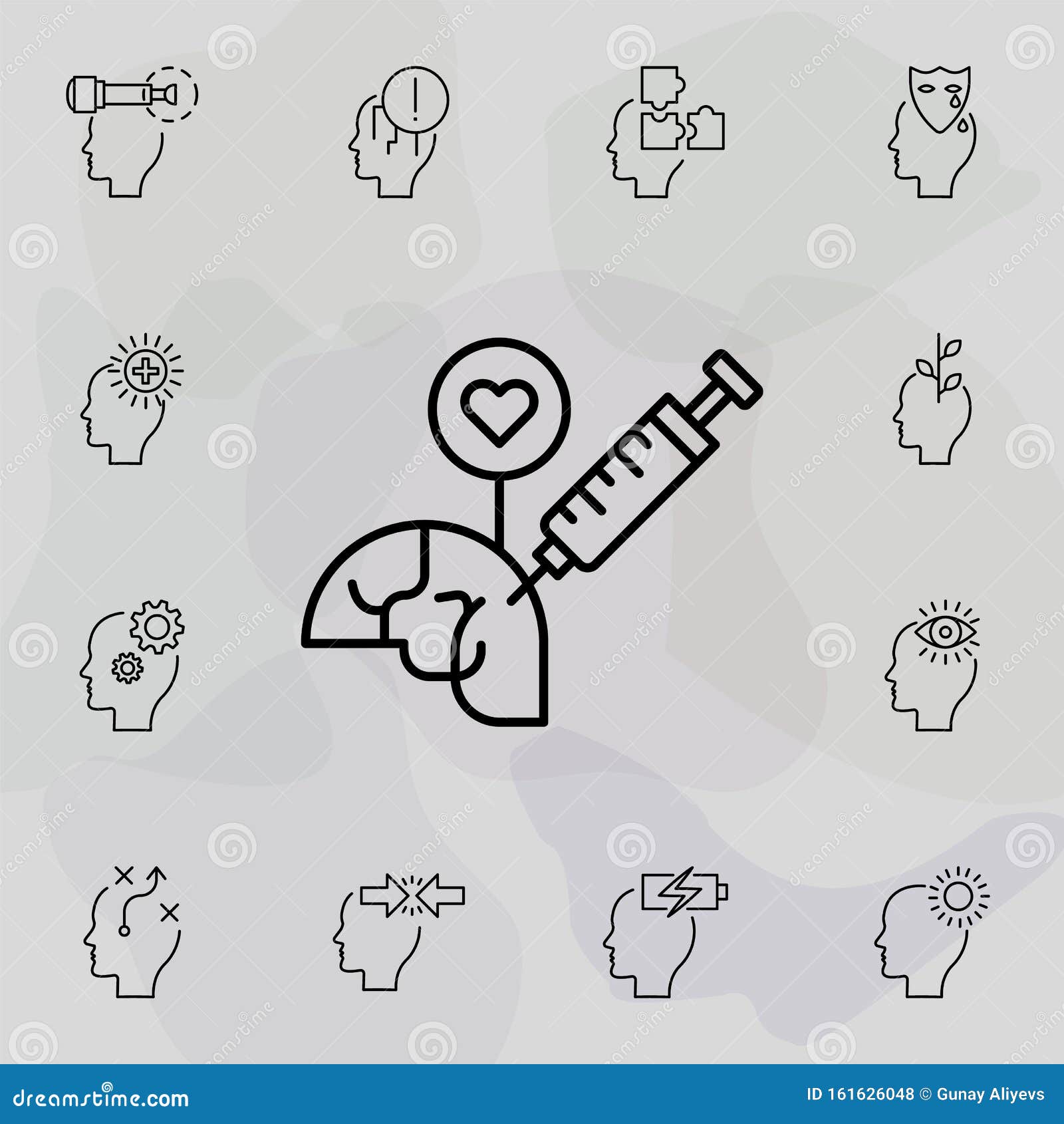 Drug, Syringe, Brain Icon. Universal Set of Creative Thinking for ...