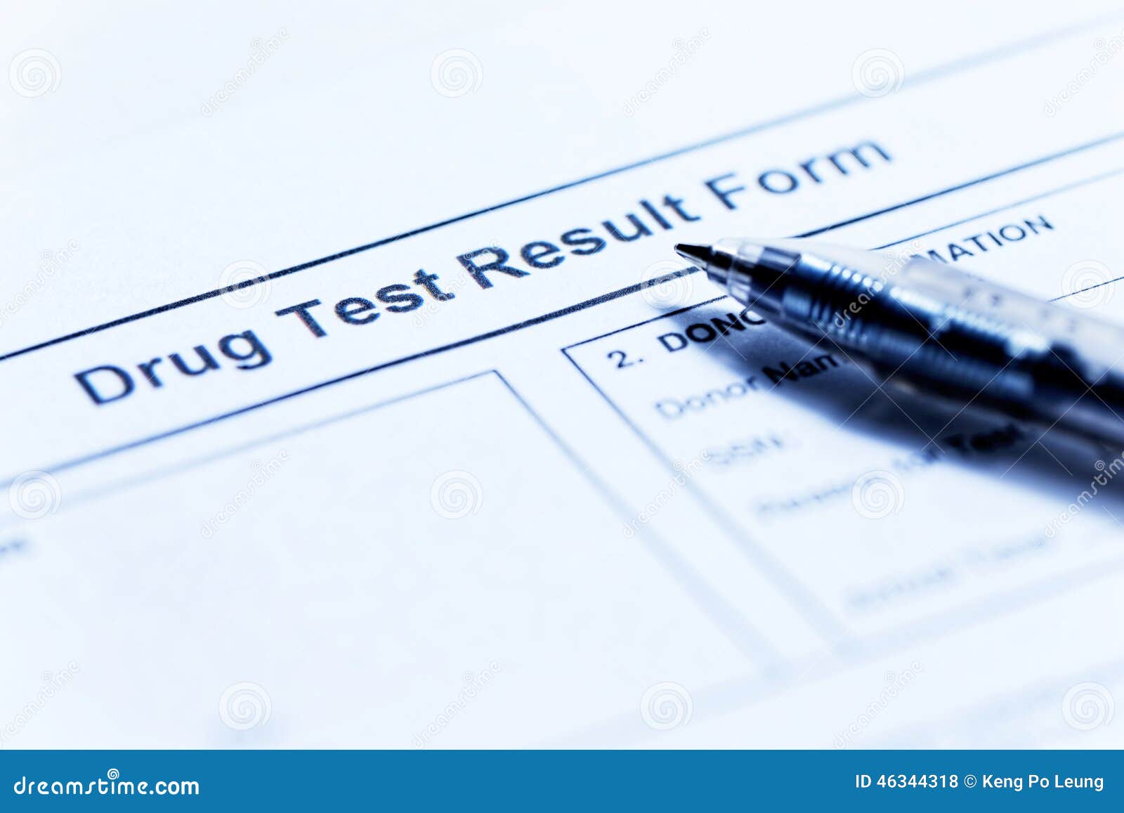 Drug test blank form stock photo. Image of chemotherapy - 46344318