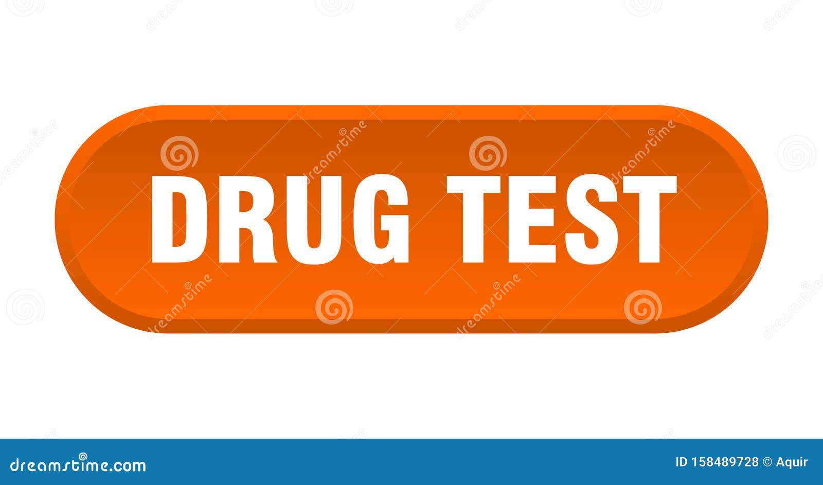 Drug test button stock vector. Illustration of seal - 158489728