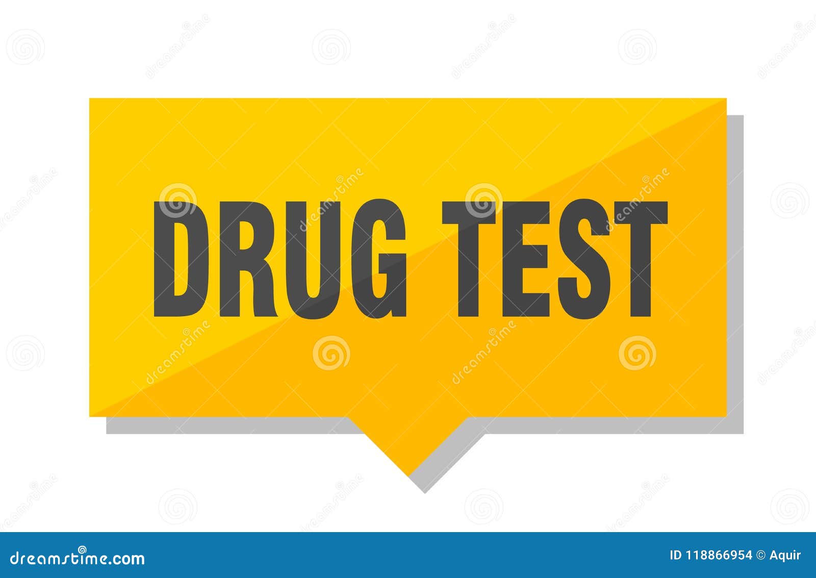 Drug test price tag stock vector. Illustration of test - 118866954
