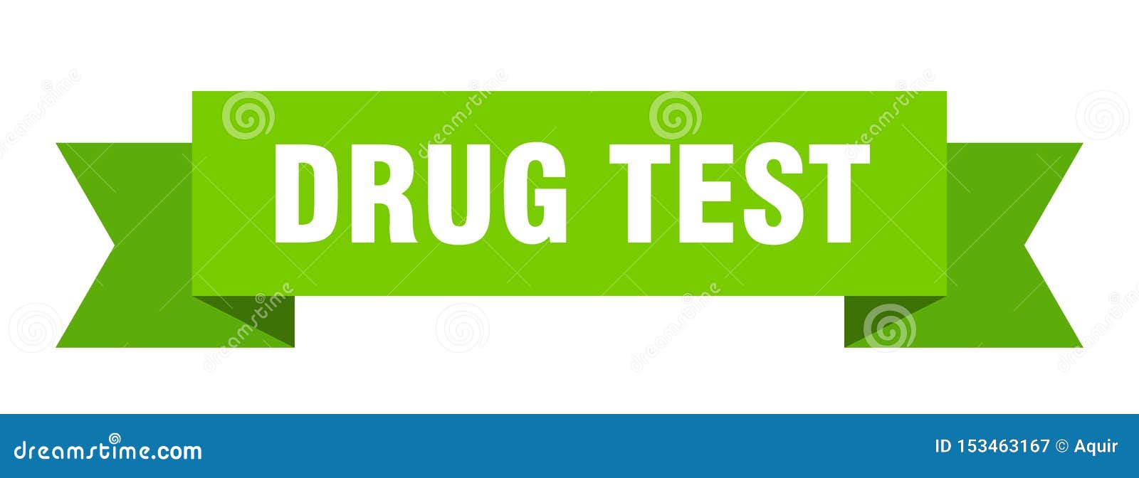 Drug test ribbon. stock vector. Illustration of flat - 153463167
