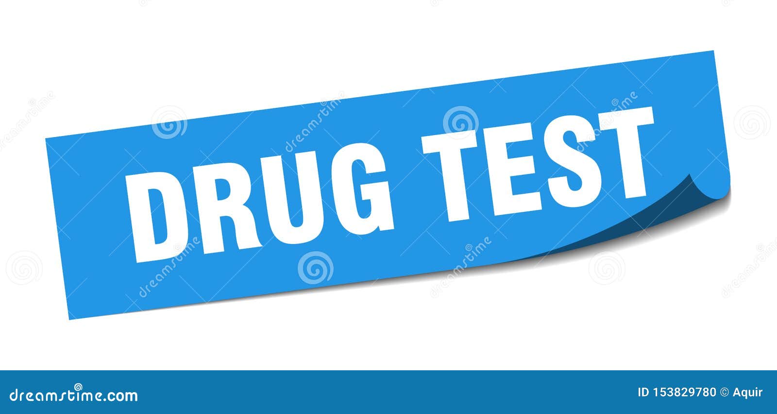 Drug test sticker. stock vector. Illustration of drug - 153829780