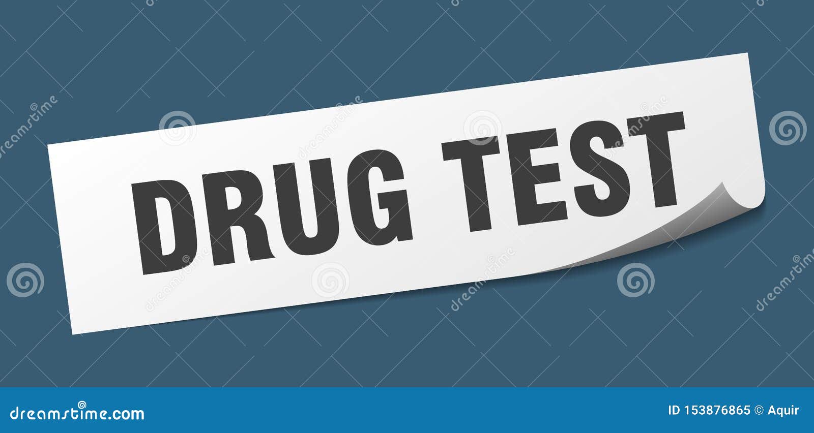 Drug test sticker. stock vector. Illustration of label - 153876865