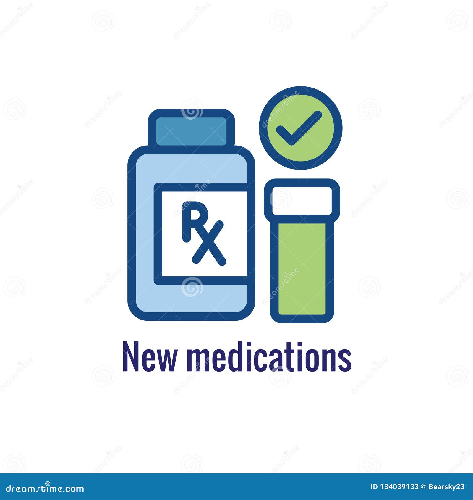 Drug Testing and Process Icon Vector Graphic W Rounded Edges Stock ...