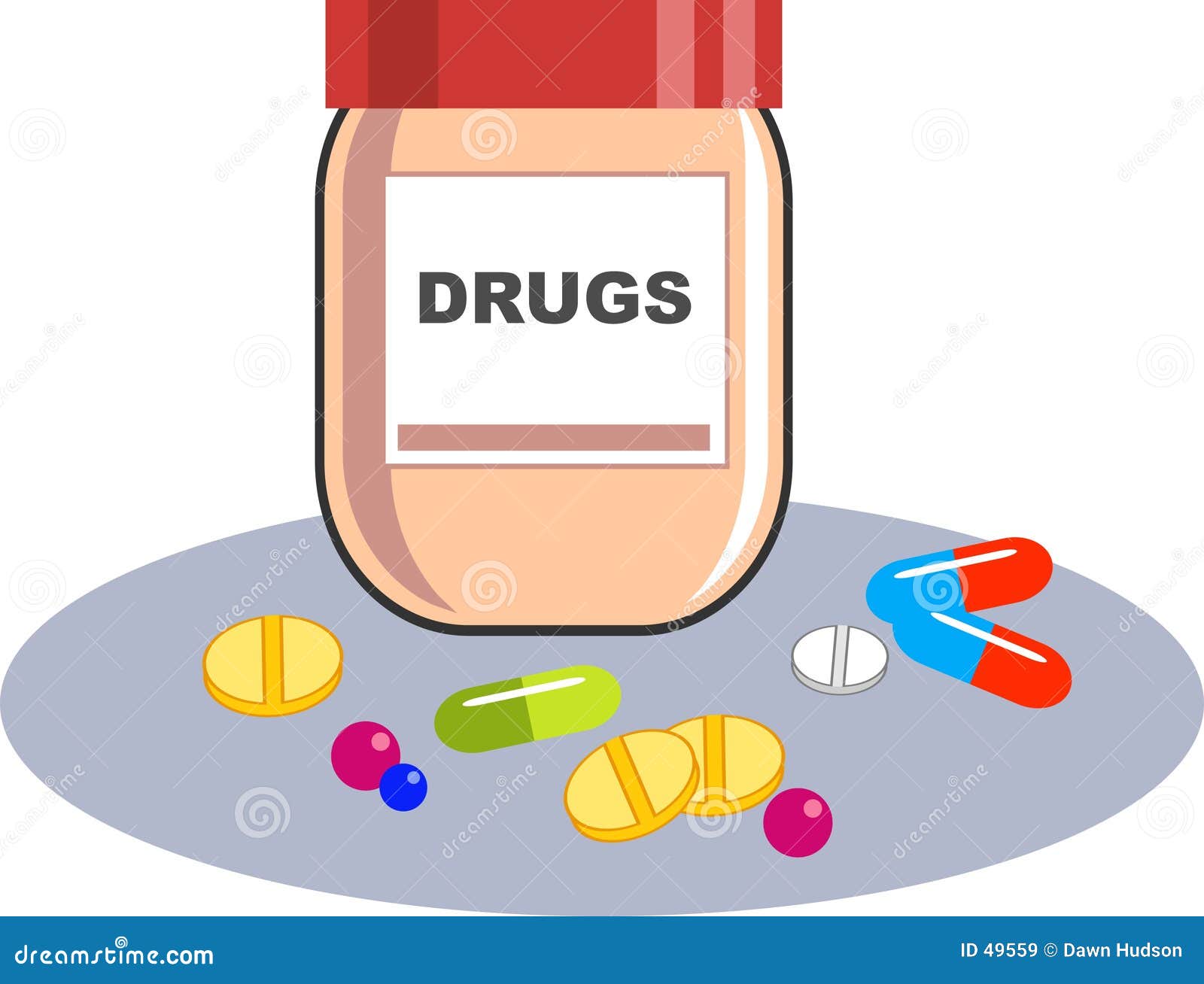 Drugs Container stock vector. Illustration of medical, capsules - 49559