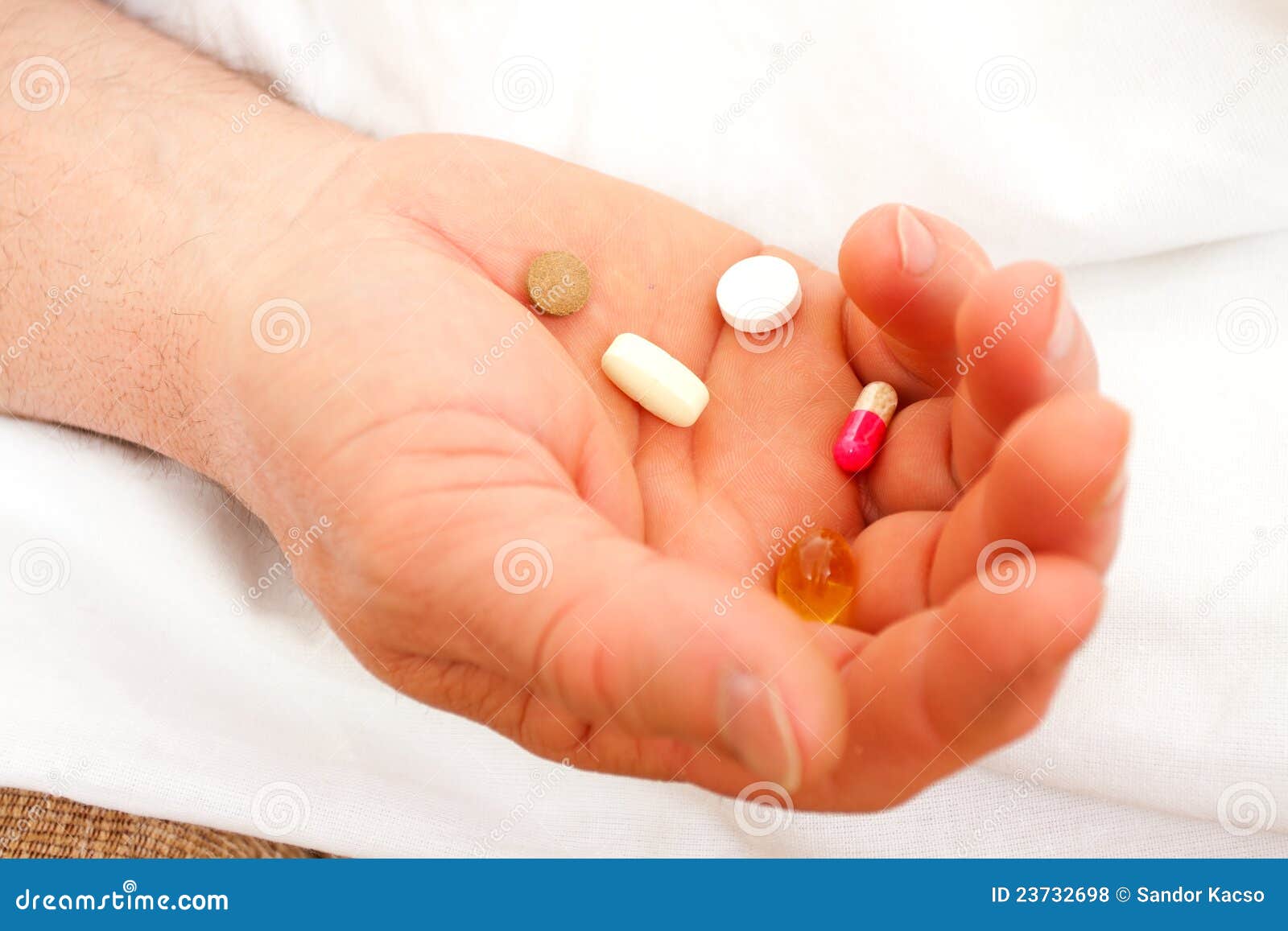 Drugs in hand stock photo. Image of pills, elderly, health - 23732698