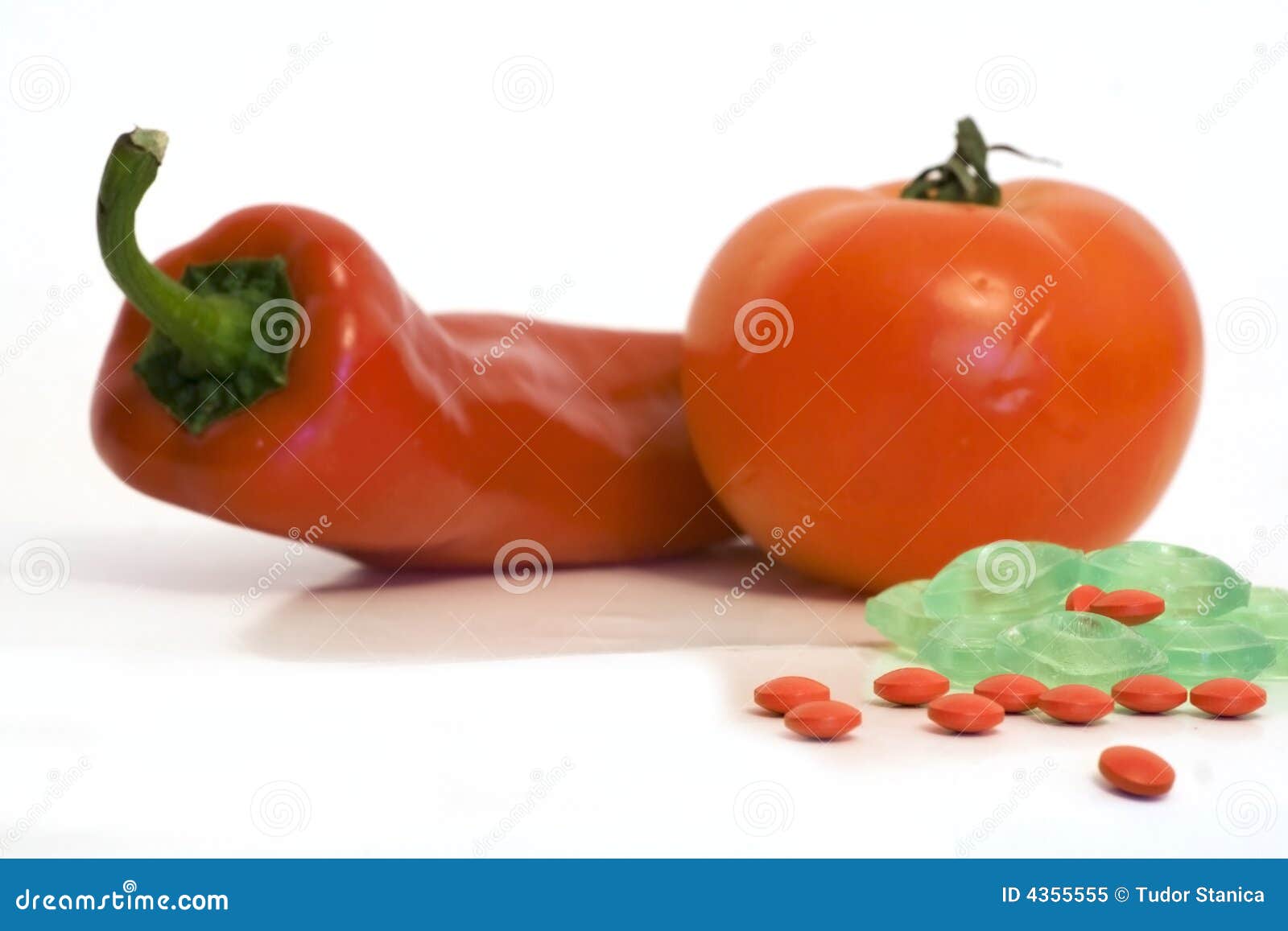 Drugs Or Healthy Food Picture. Image: 4355555