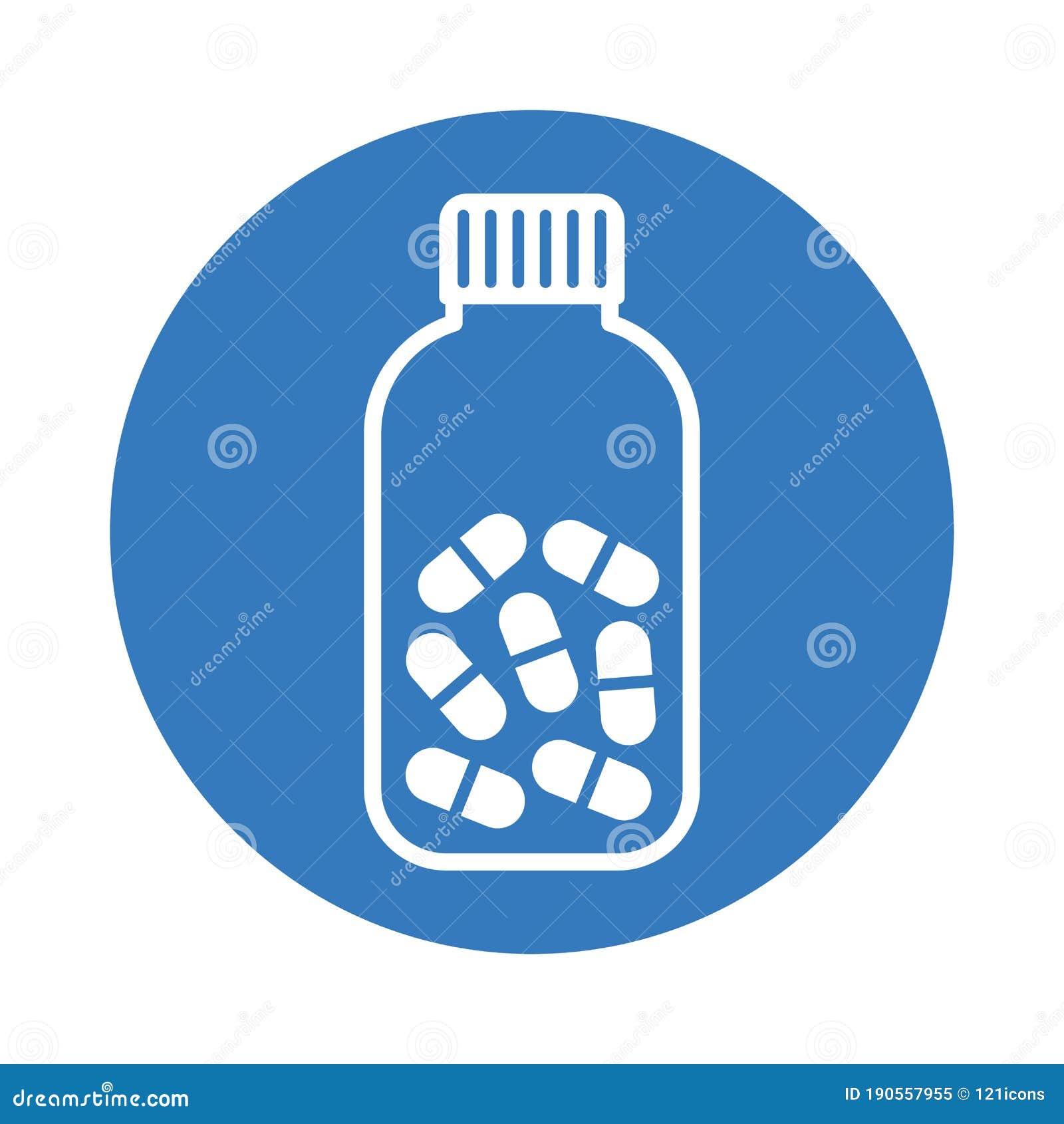 Drugs, Medicine, Blue Vial Icon Stock Vector - Illustration of vial ...