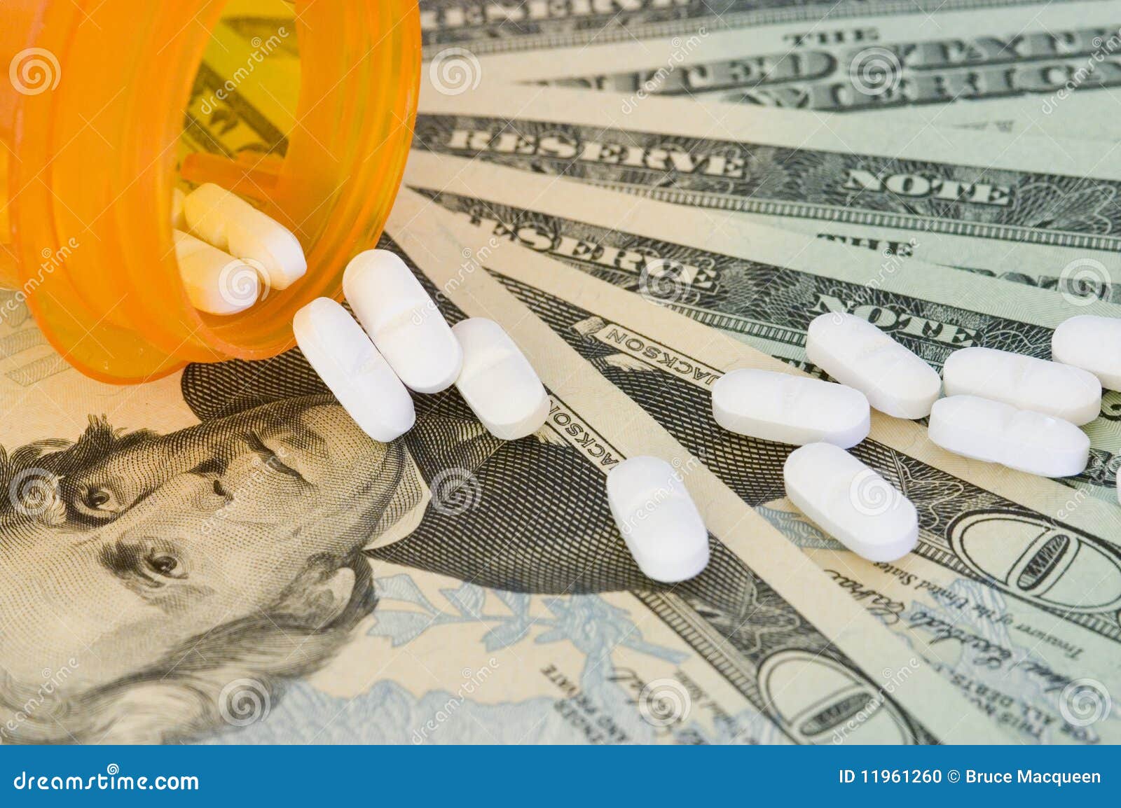 Drugs and Money stock photo. Image of cash, medicine - 11961260