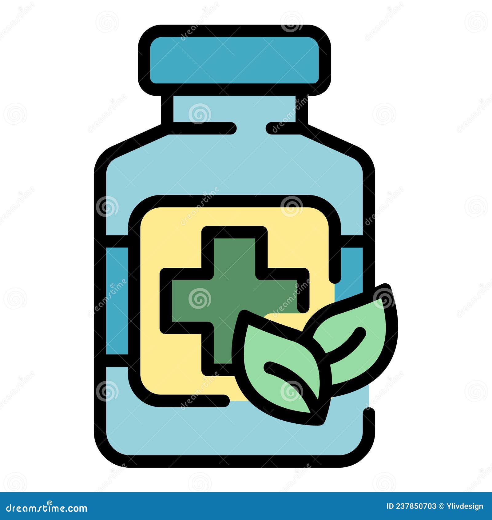 Drugs Pack Icon Color Outline Vector Stock Vector - Illustration of ...