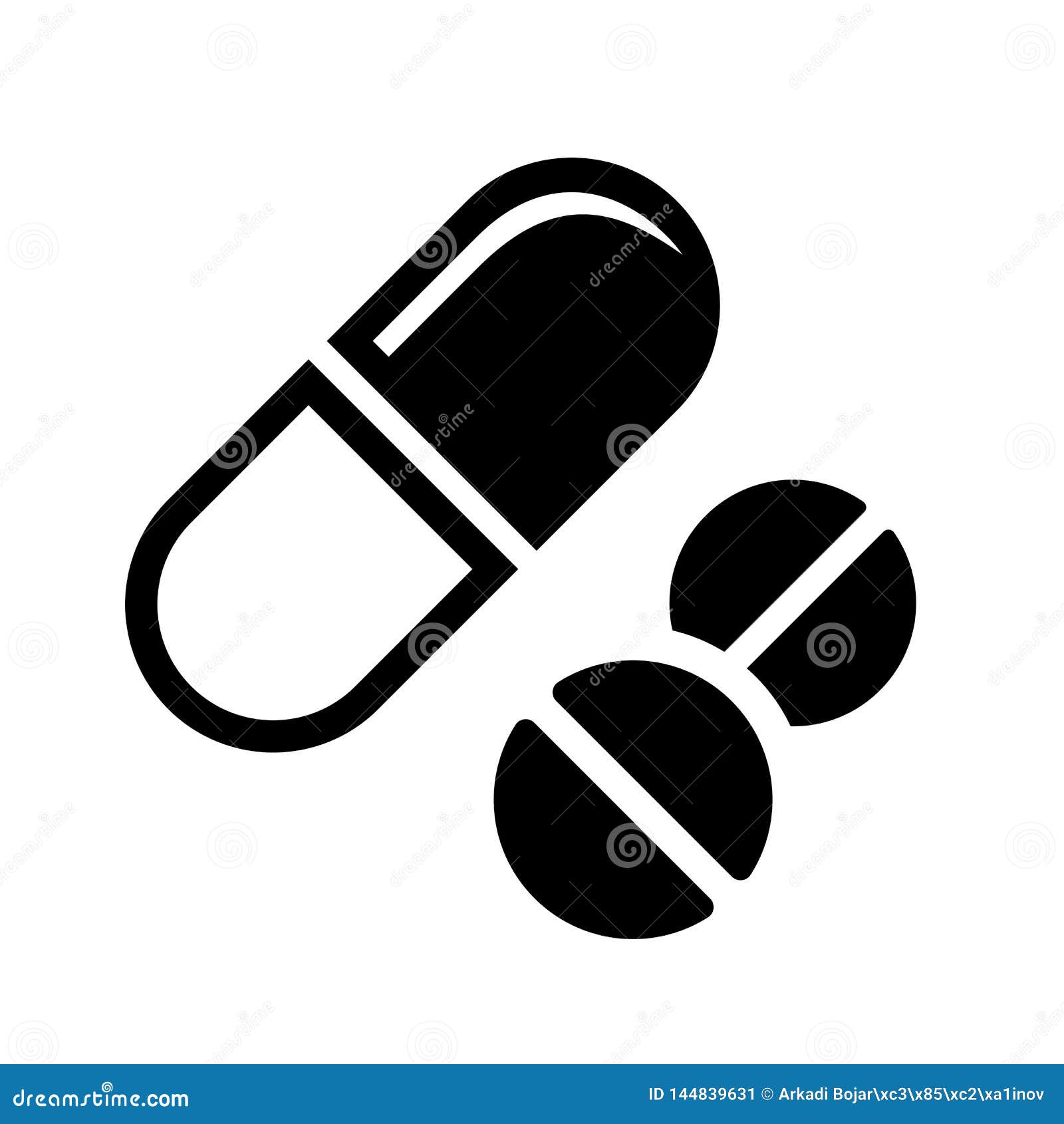 Pills. Vector Drawing | CartoonDealer.com #78950206