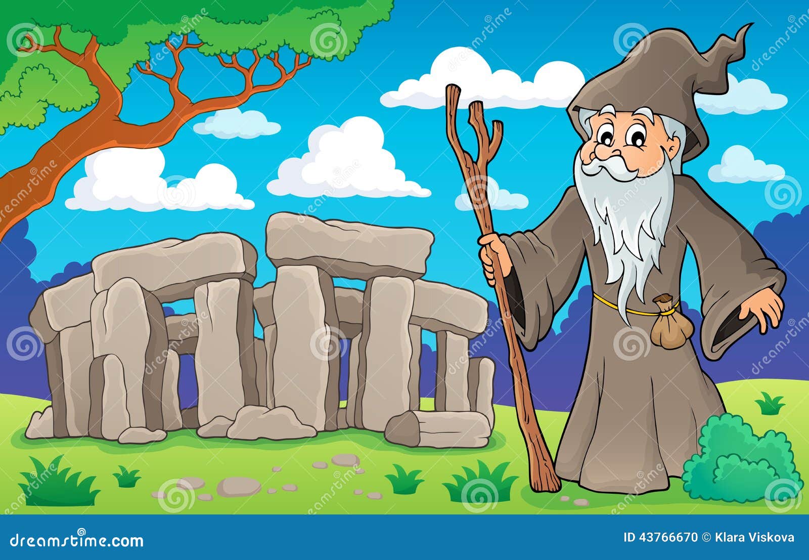 Druid Theme Image 3 Vector Illustration | CartoonDealer.com #43766680