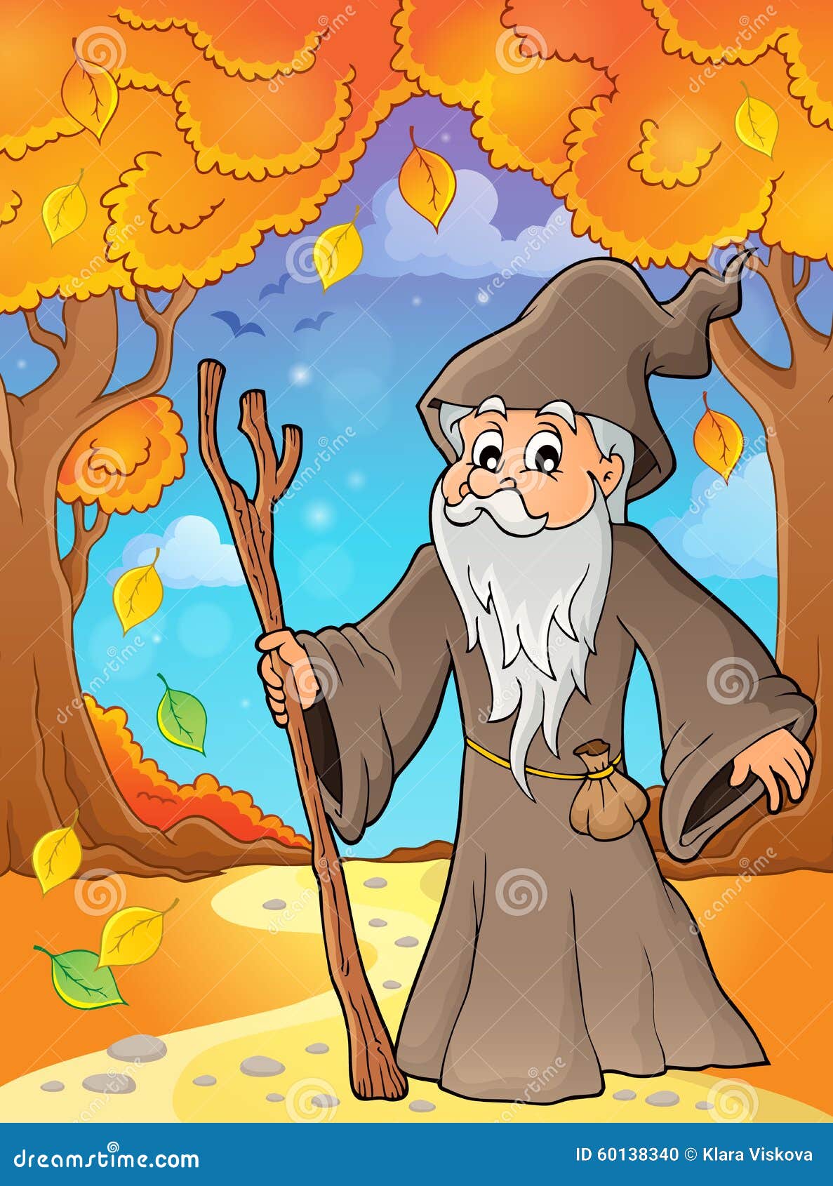 Druid theme image 5 stock vector. Illustration of legend - 60138340