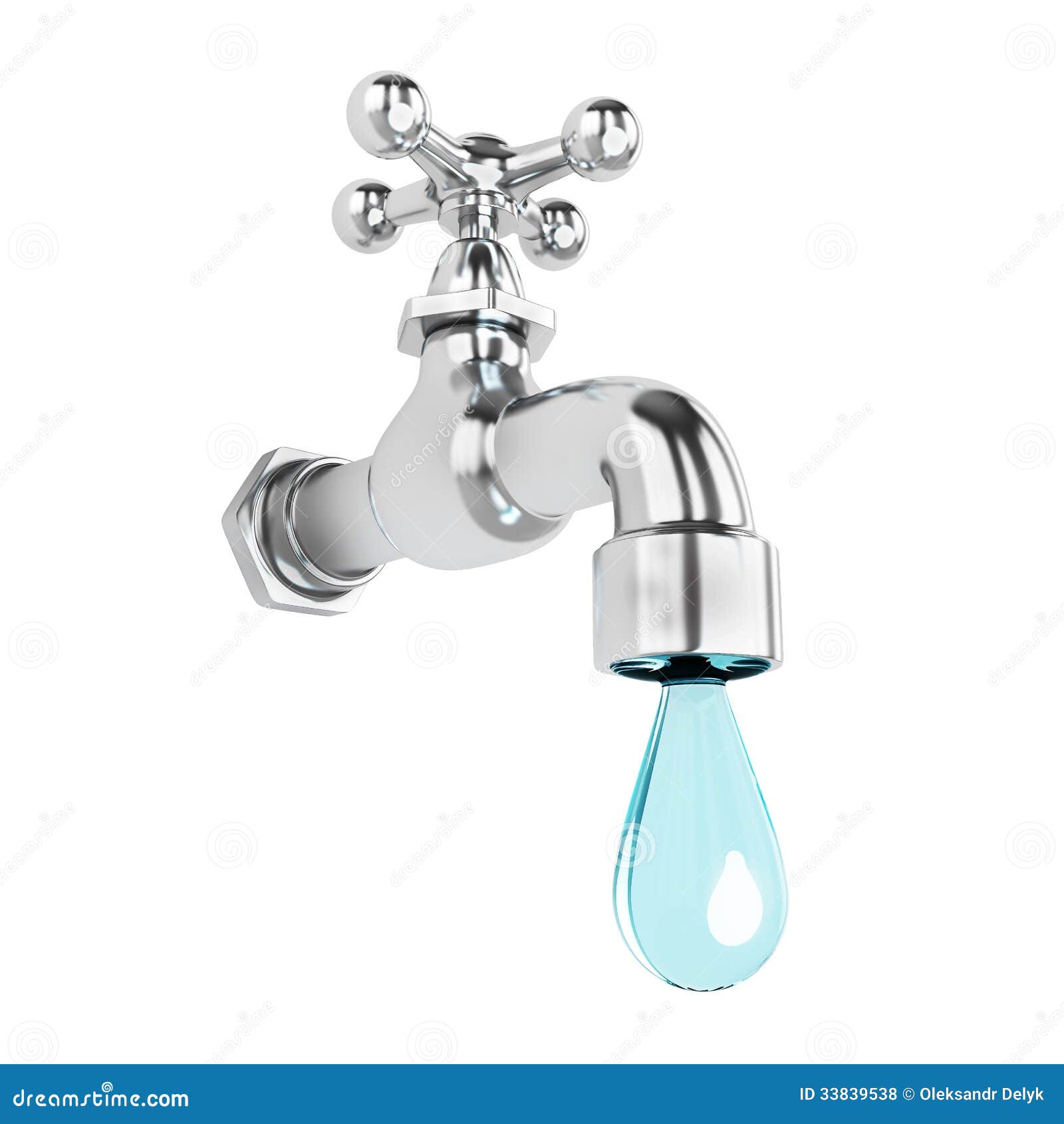 Druipende kraan met daling stock illustratie. Illustration of ...
