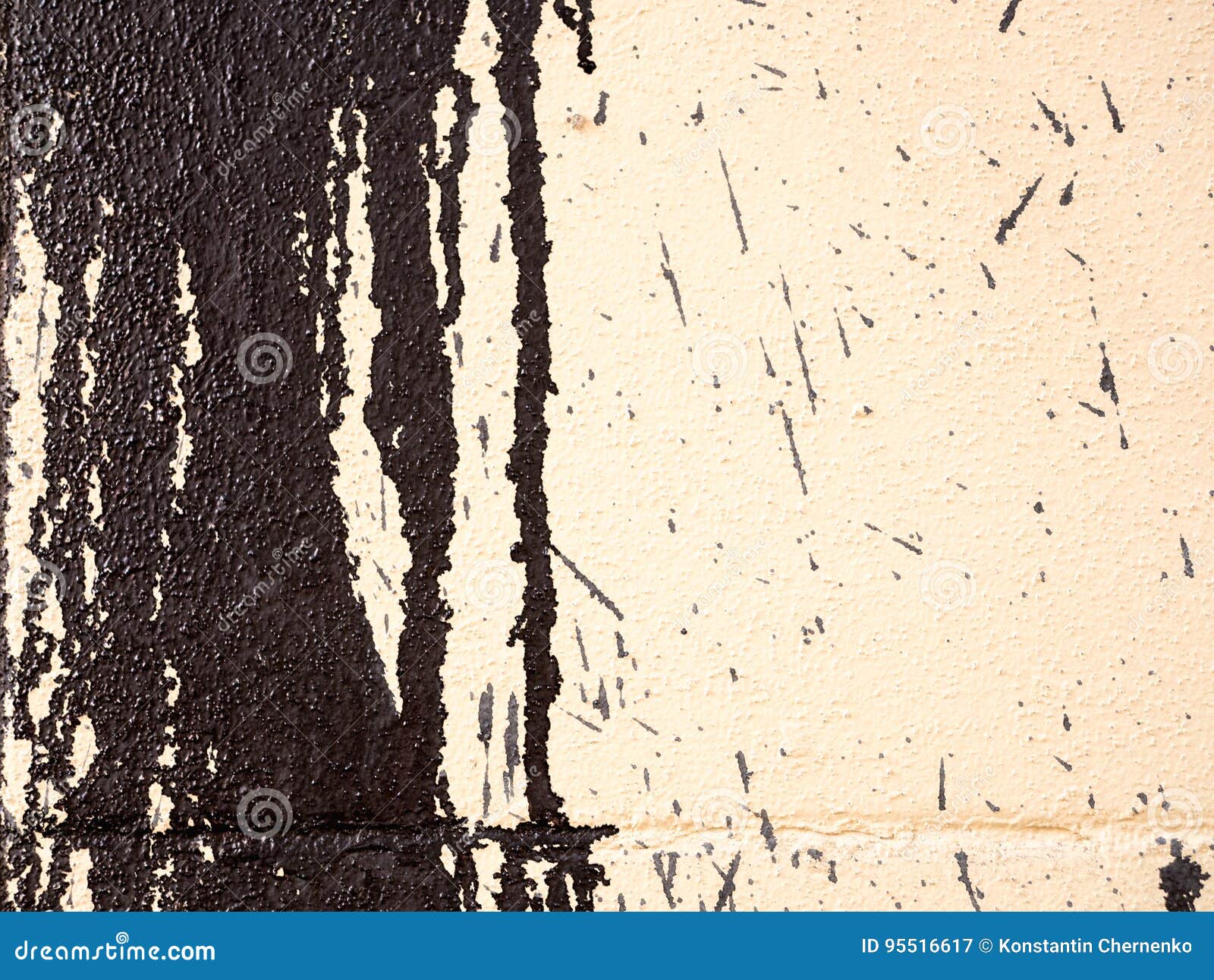 Druipende Verf Bij Een Muur, Textuur Stock Afbeelding - Image of ...