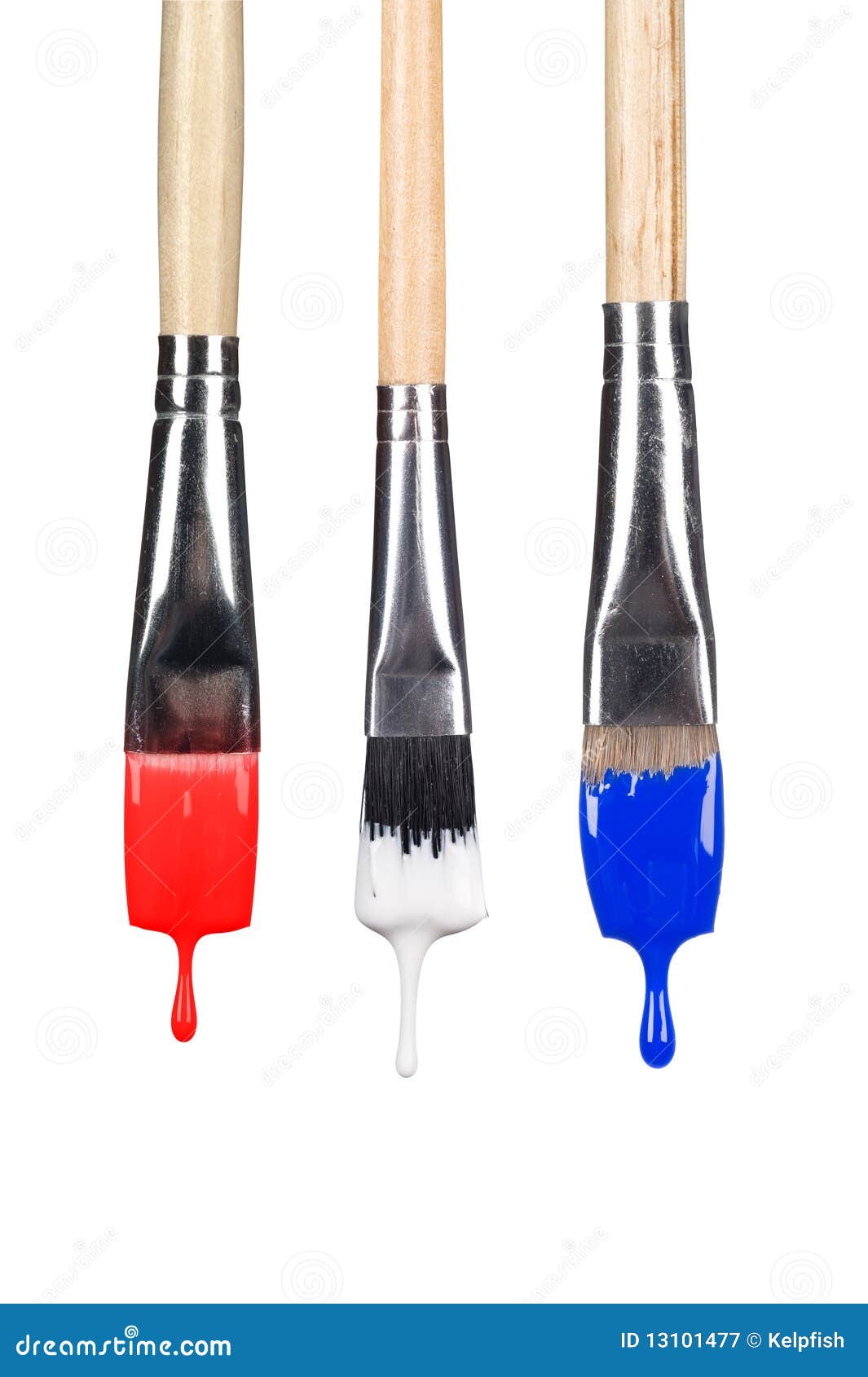Druipende verfborstels stock afbeelding. Image of niemand - 13101477