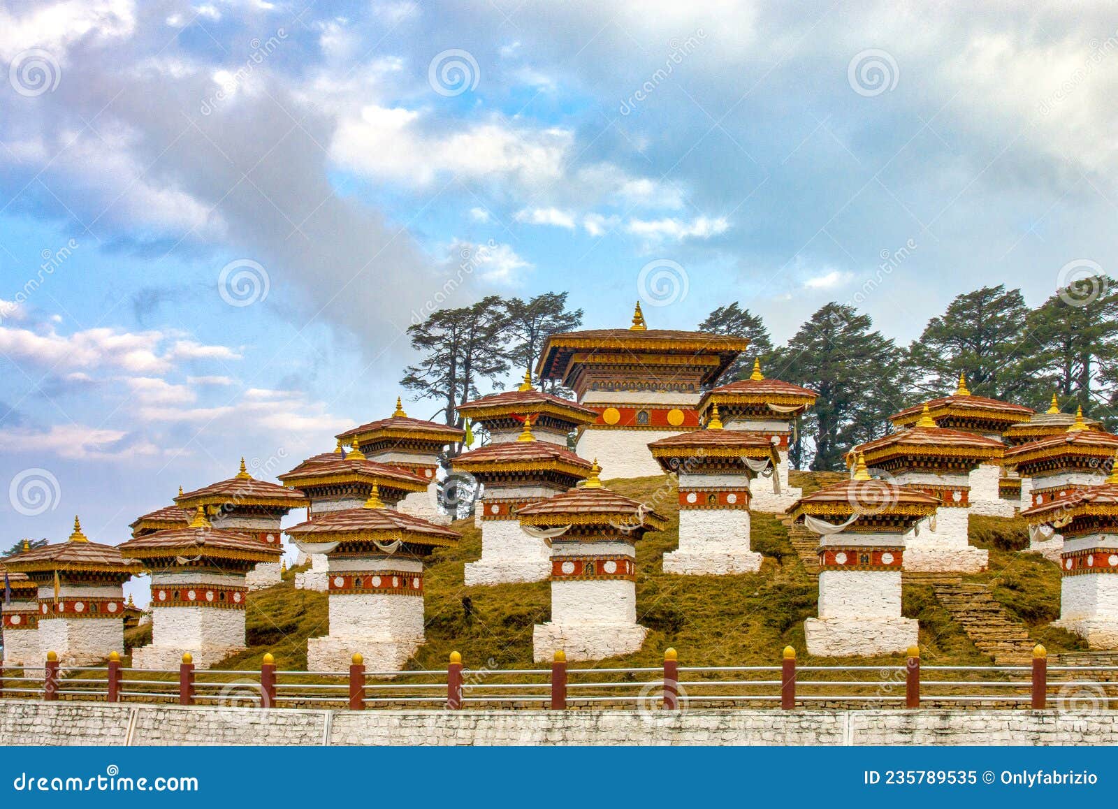 Druk Wangyal Temple At Dochula Pass, Bhutan Royalty-Free Stock Photo ...