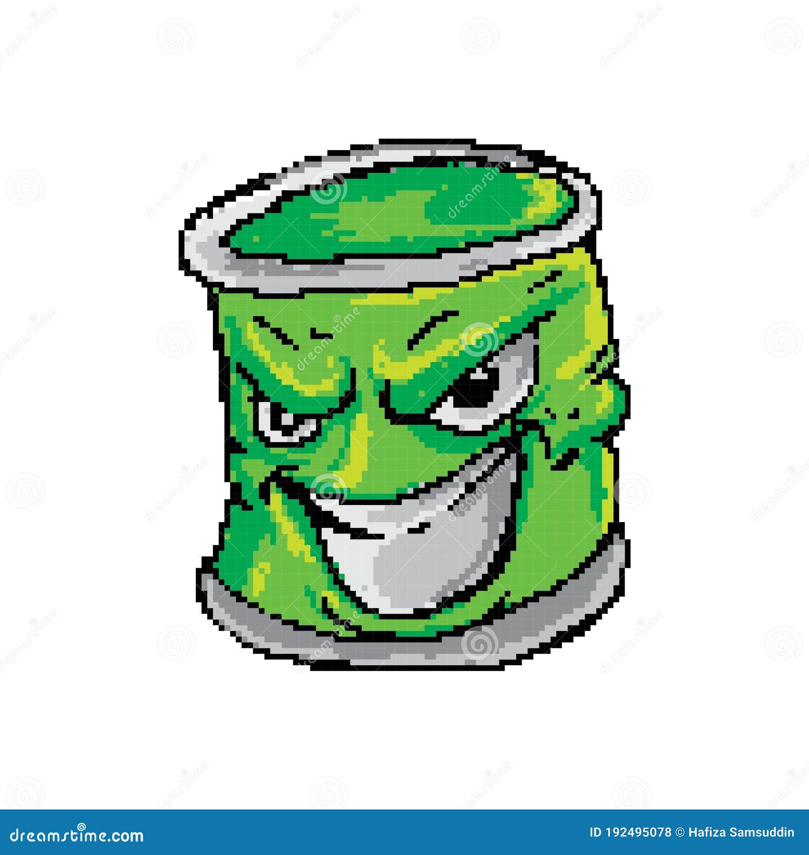 Drum Barrel Monster. Vector Illustration Decorative Design Stock Vector ...