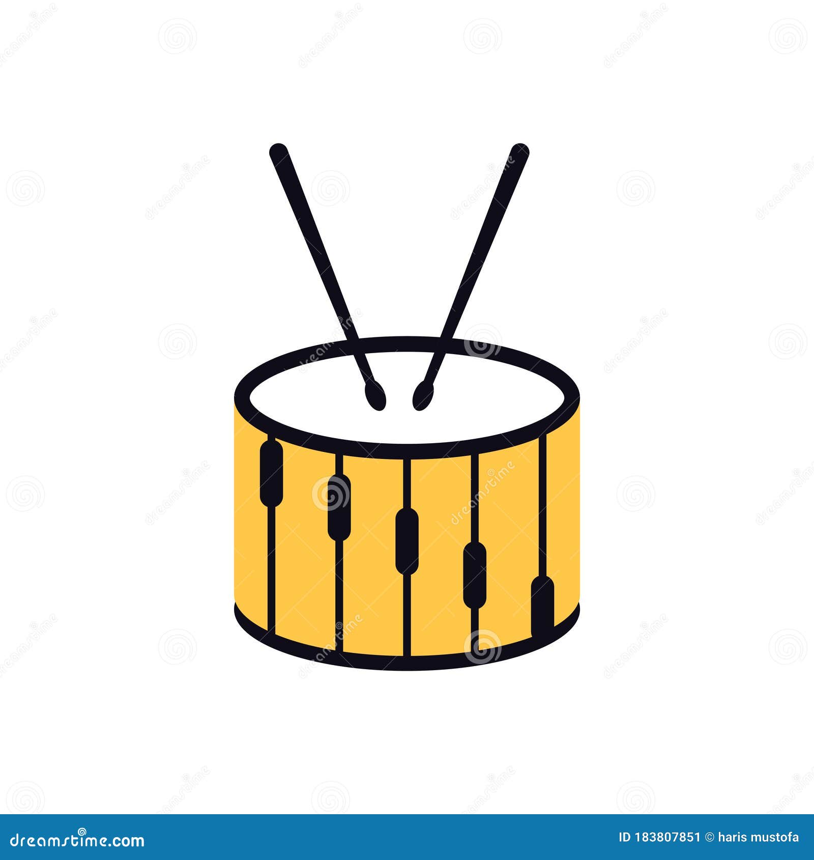 Drum Graphic Design Template Vector Isolated Stock Illustration ...