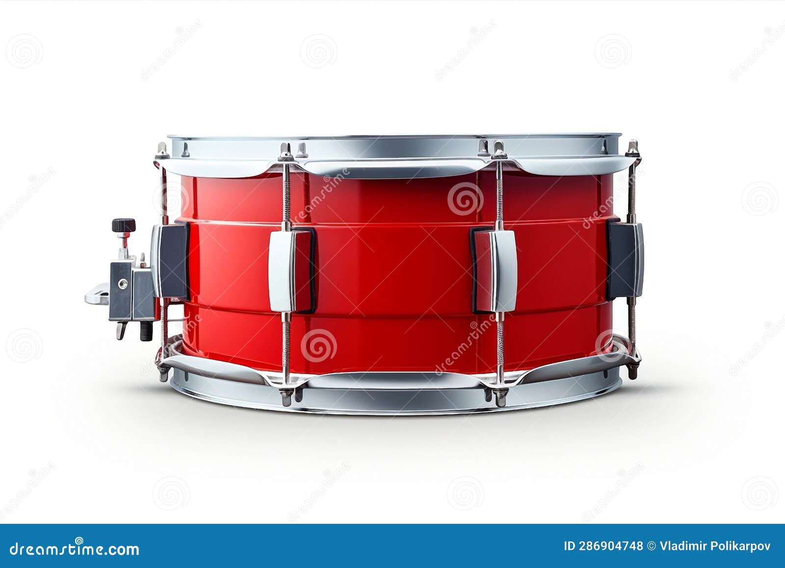 Drum Isolated on White Background Stock Photo - Image of artist ...