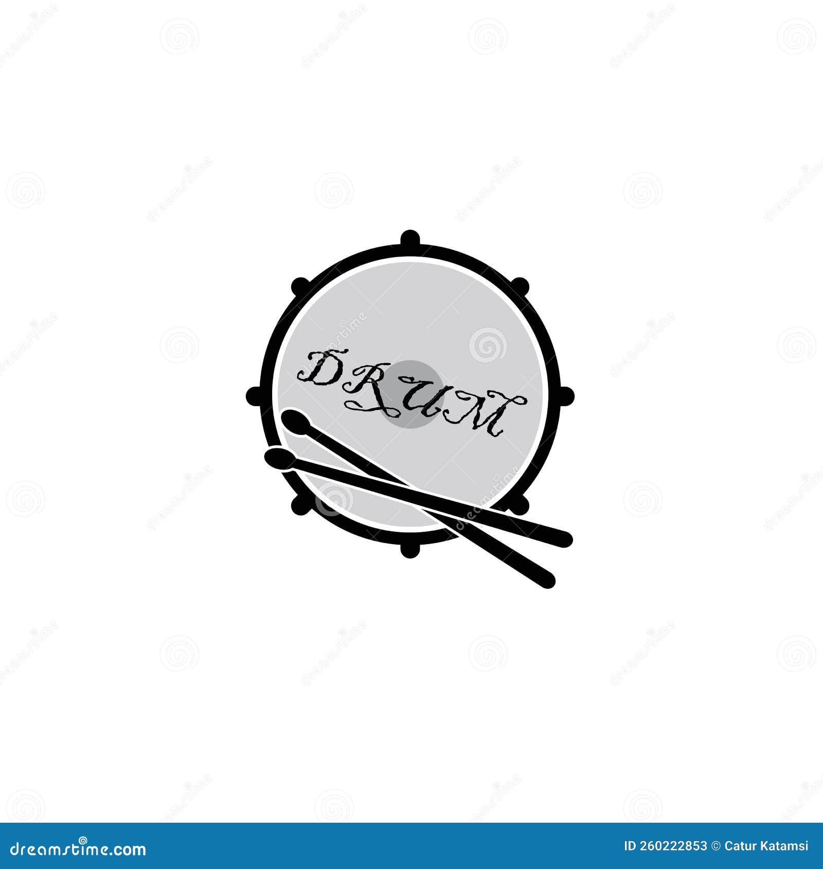 Drum logo icon vector stock illustration. Illustration of entertainment ...