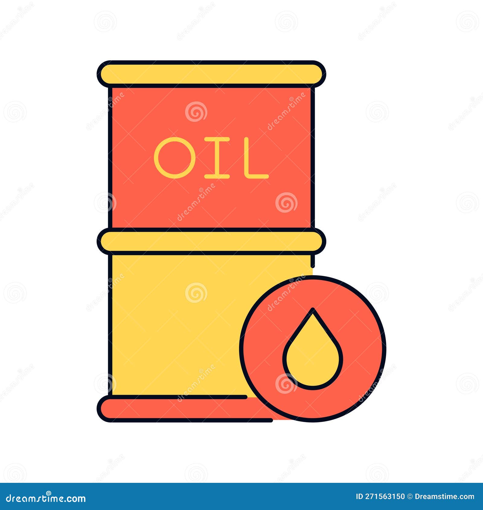 Drum, Oil Pot, Oil Drum, Fuel Drum or Pot Icon Stock Vector ...